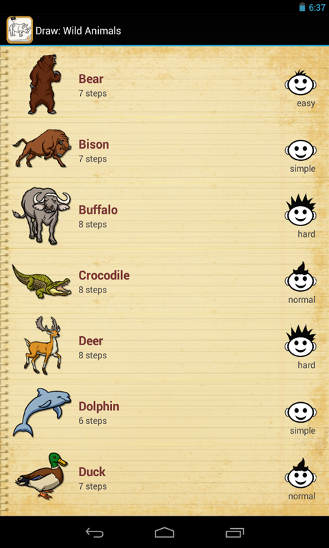 Learn to Draw Animals - App on Amazon Appstore