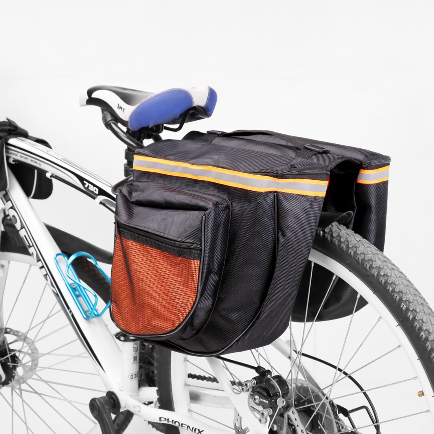 Waterproof Bike Bicycle Rear Rack Pannier Bags Seat Saddle Carry Bag ...