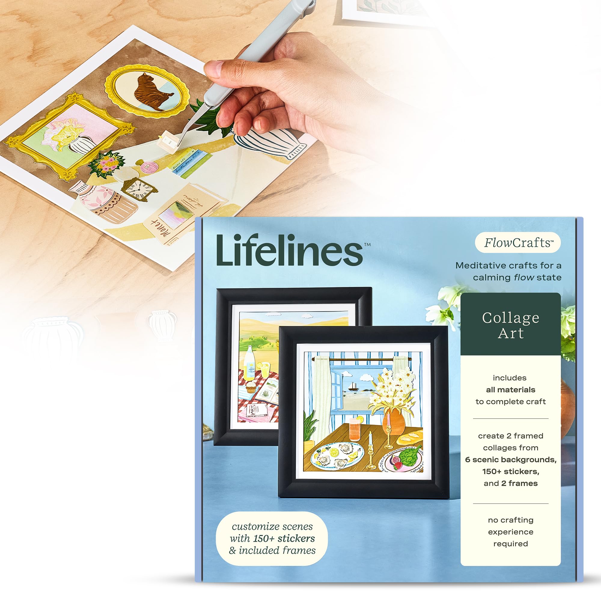 Snapklik.com : FlowCrafts, Collage Art Kit - Miniature Framed Collages ...