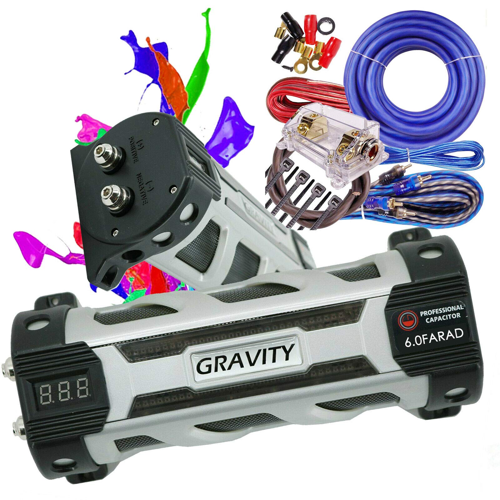 Amazon.com: Gravity GR6.0 Car Audio Battery Stiffening Portable Power 6 ...