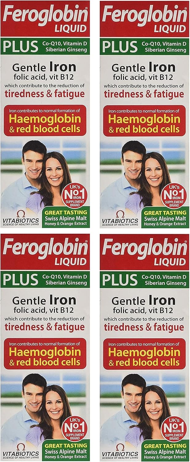 Vitabiotic - Feroglobin Plus Liquid | 200ml | BUNDLE by Vitabiotics ...