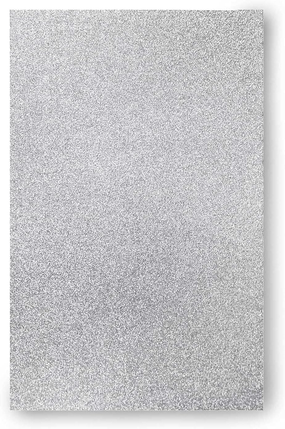 Silver Glitter Cards A4 250GSM 10 Sheets Coloured Paper Card Crafts ...