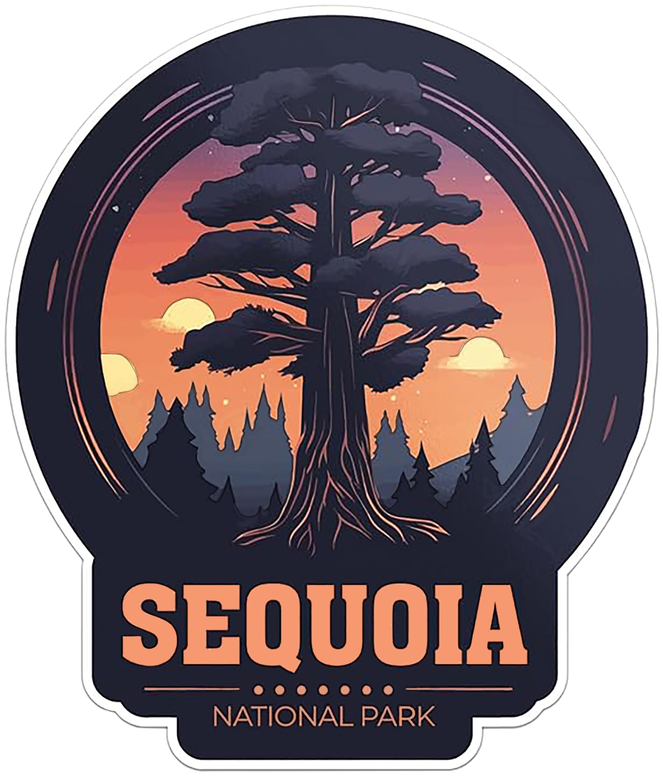 Amazon.com - Sequoia National Park Sticker 3 X 2.5 Inch Vinyl Decal for ...