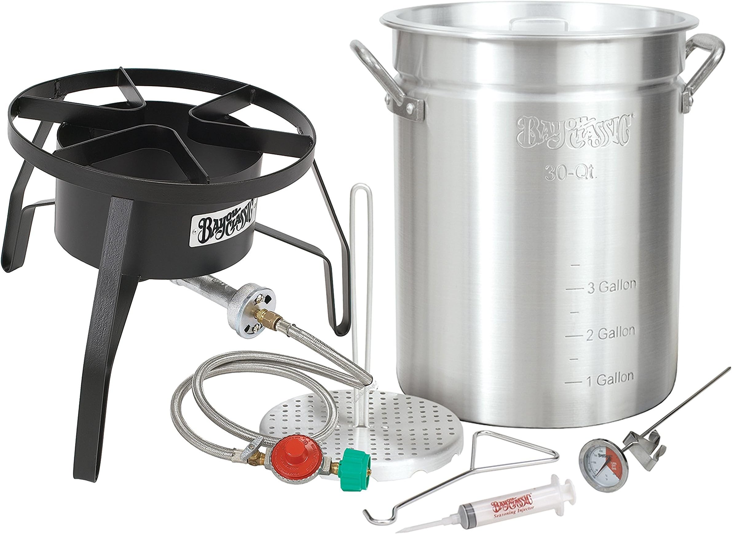 Amazon.com : Bayou Classic 3066A 30-Quart Outdoor Turkey Fryer Kit ...