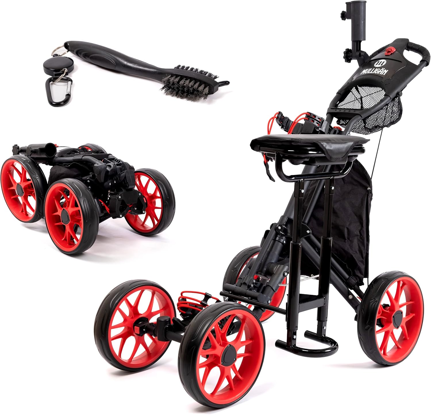 Golf Push Cart with Seat | 4 Wheel Golf Pull Cart Nepal | Ubuy