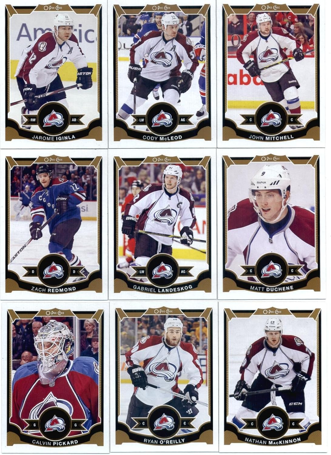Amazon.com: 2015-16 O-Pee-Chee Hockey Colorado Avalanche Team Set of 15 ...