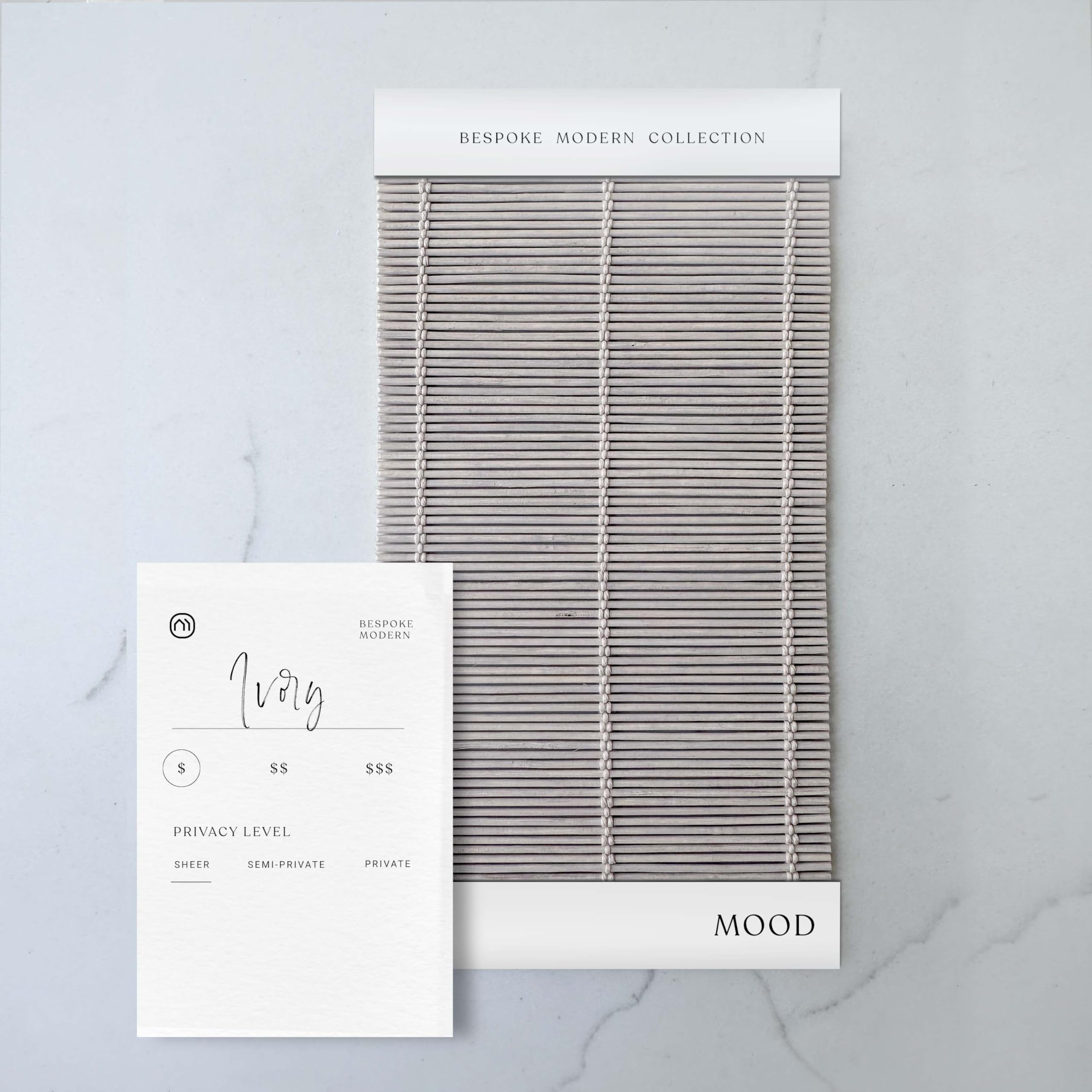 Amazon.com: MOOD Sample Swatches | Fully Custom Bamboo Shades w/Movable ...