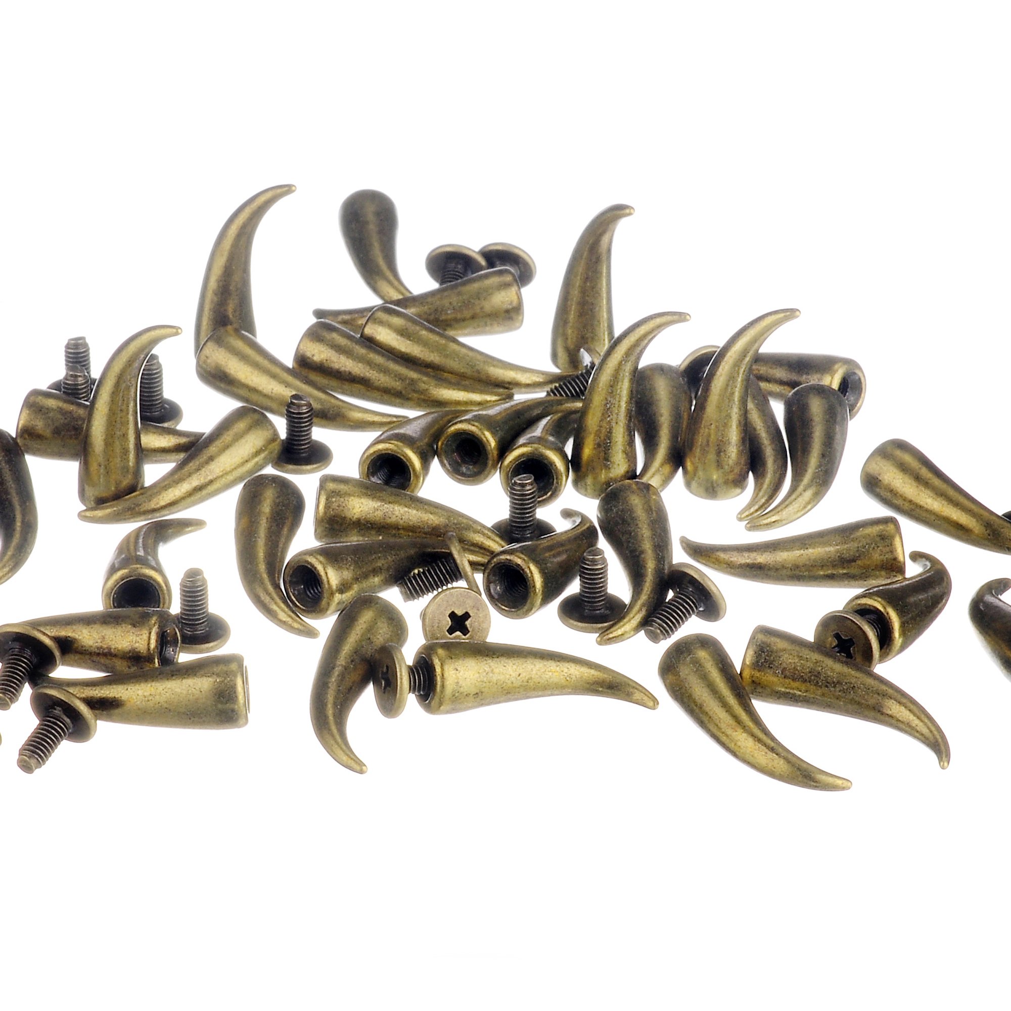 Snapklik.com : 50 Sets 21mm Bronze Color Cat Claw Studs And Spikes ...