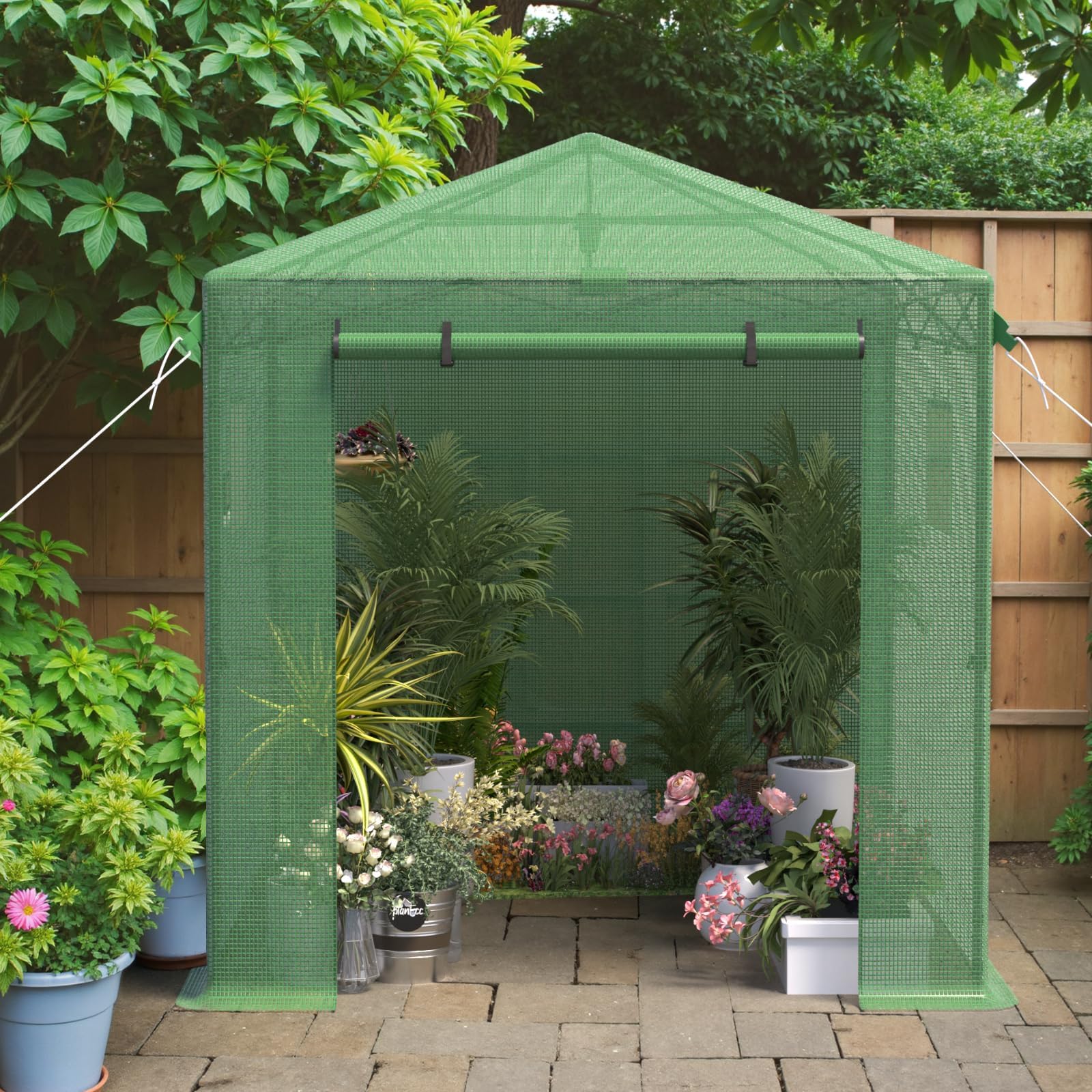 Amazon.com : PexFix 6'x 5' Portable Walk-in Greenhouse Easy Setup ...