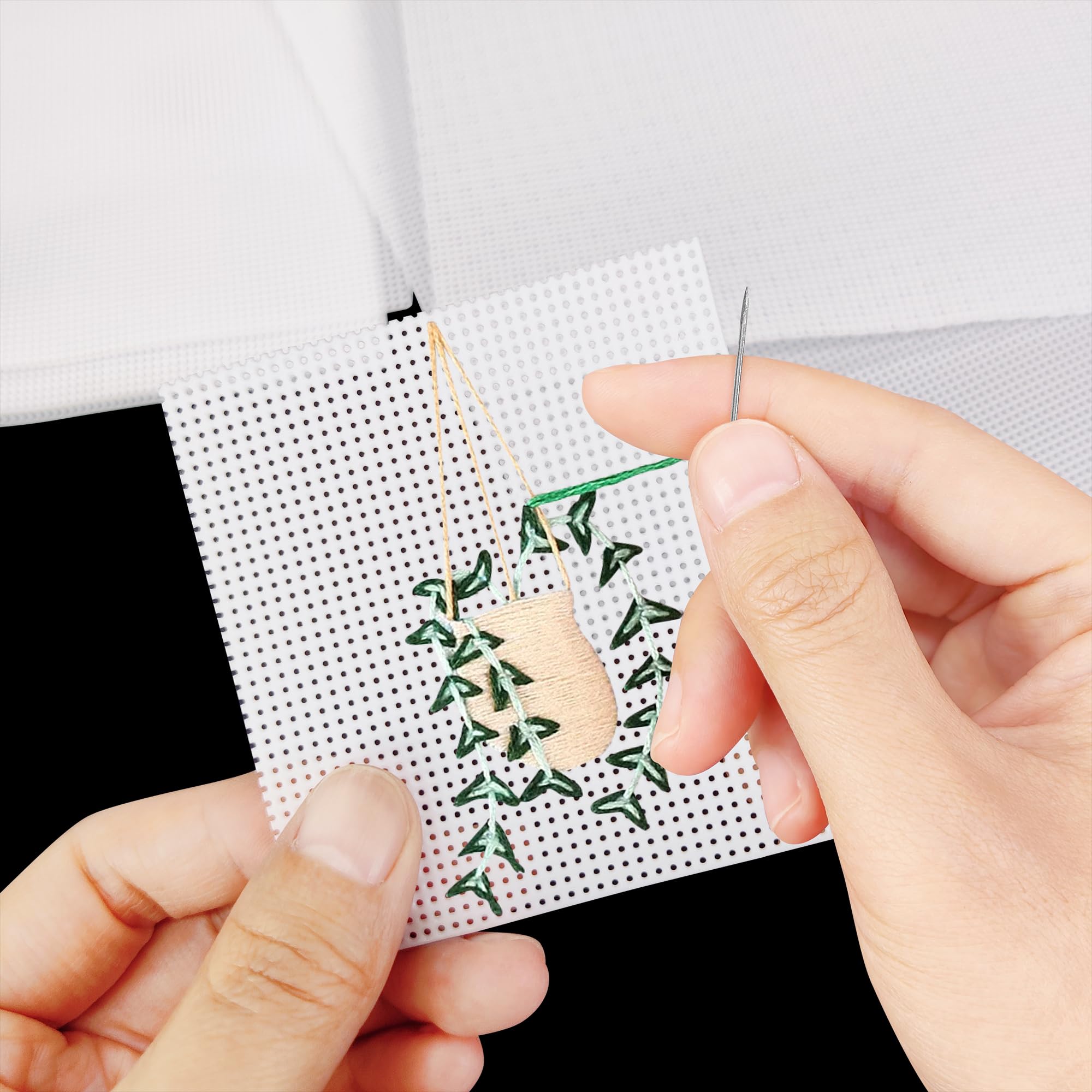DIY Craft Mesh CYEAH 20-Pack Plastic Canvas Sheets - 7 Count White Mesh ...