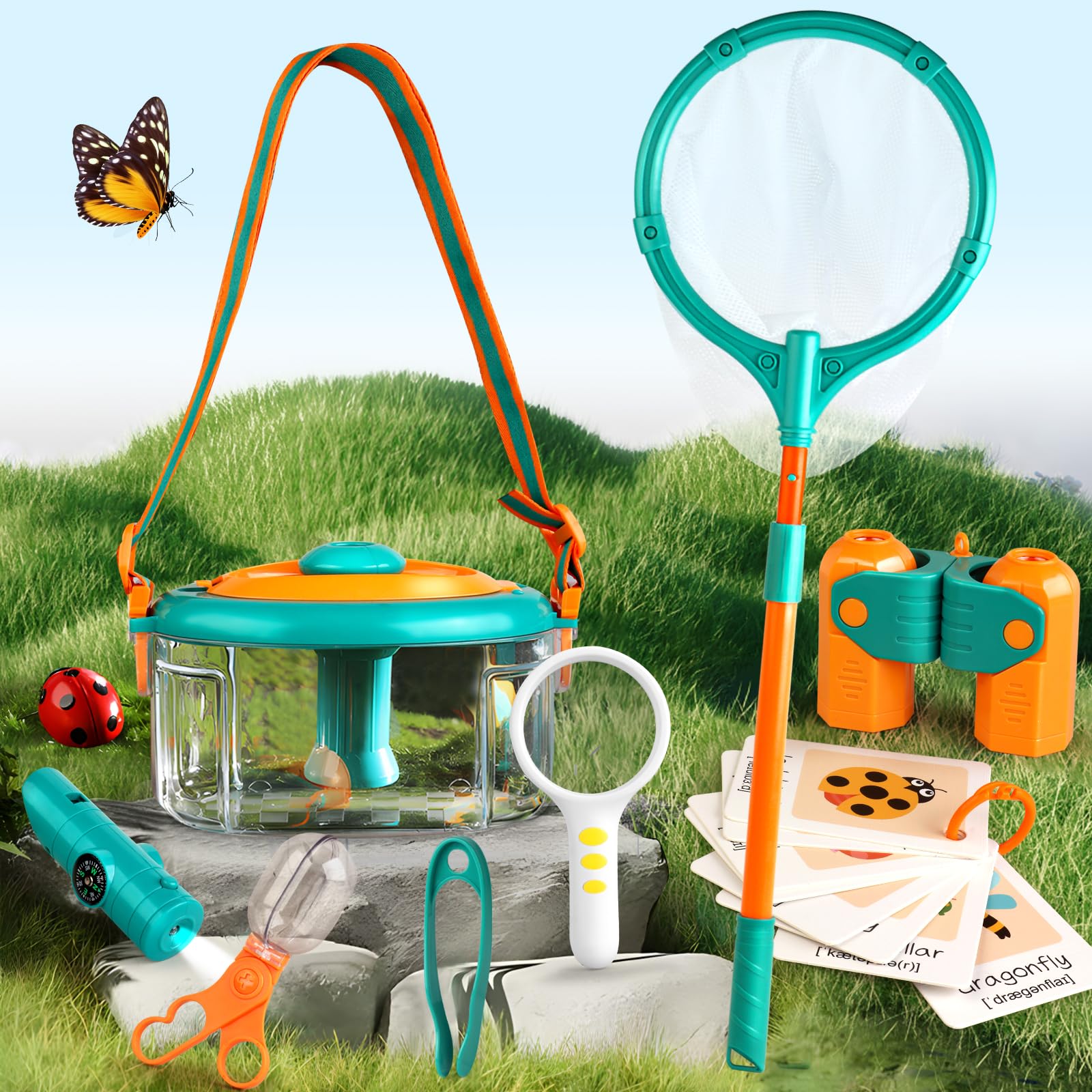 Amazon.com: PUPU PIG Bug Catcher for Kids Outdoors Toys, Bug Catching ...