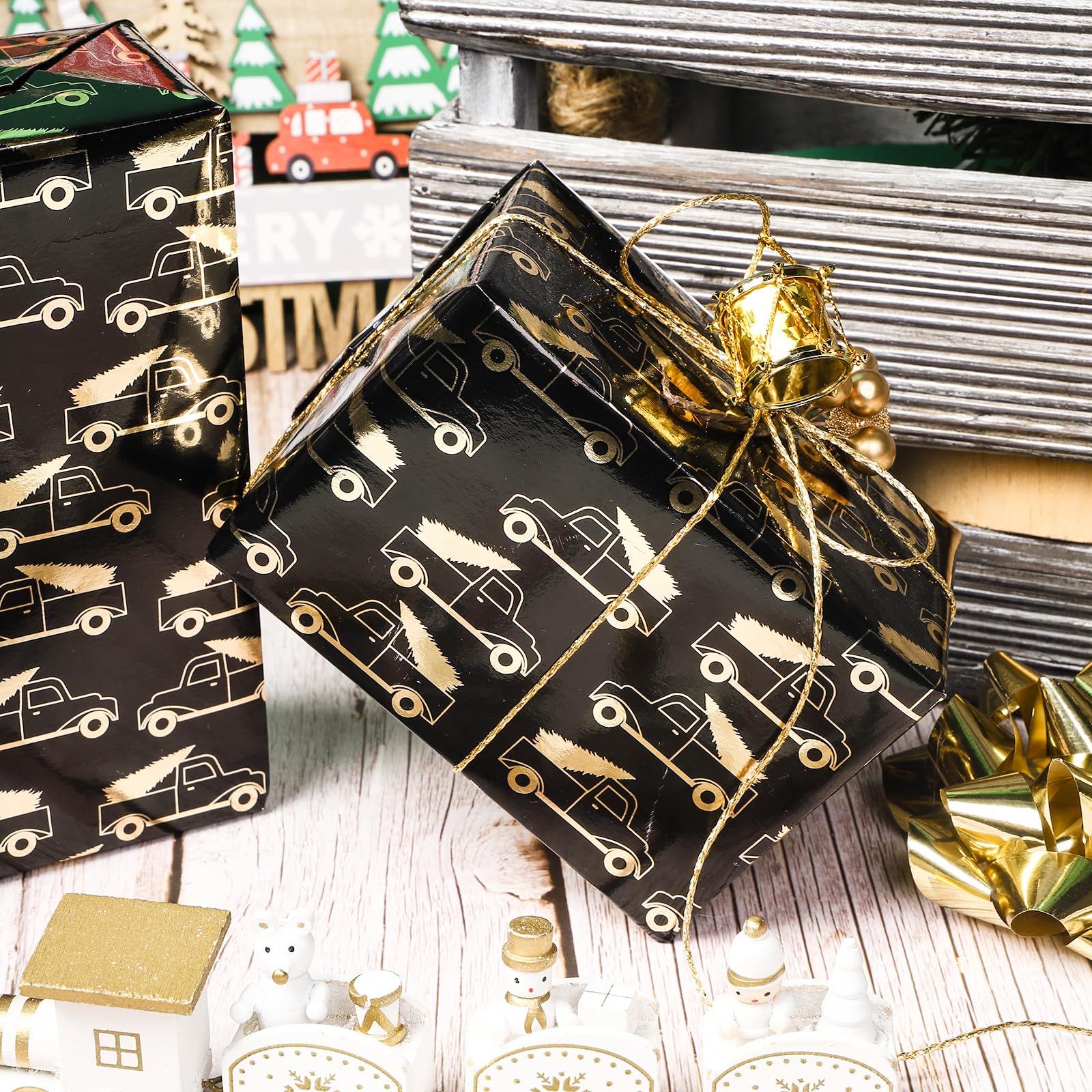 Snapklik.com : RUSPEPA Christmas Wrapping Paper, Jumbo Roll Wrapping Paper