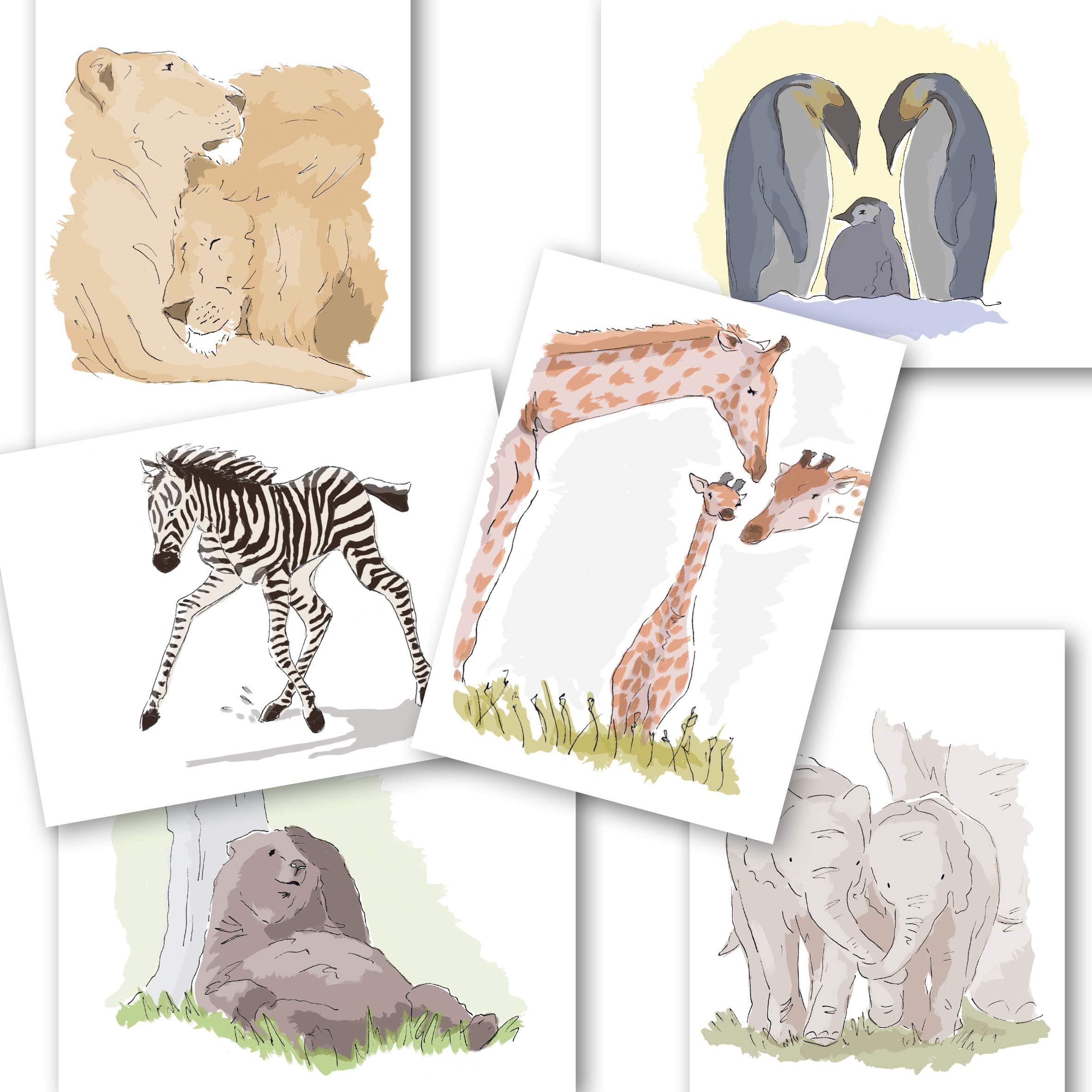 Pack of 24 British Winter Wildlife Greeting Cards. Blank Cards and ...