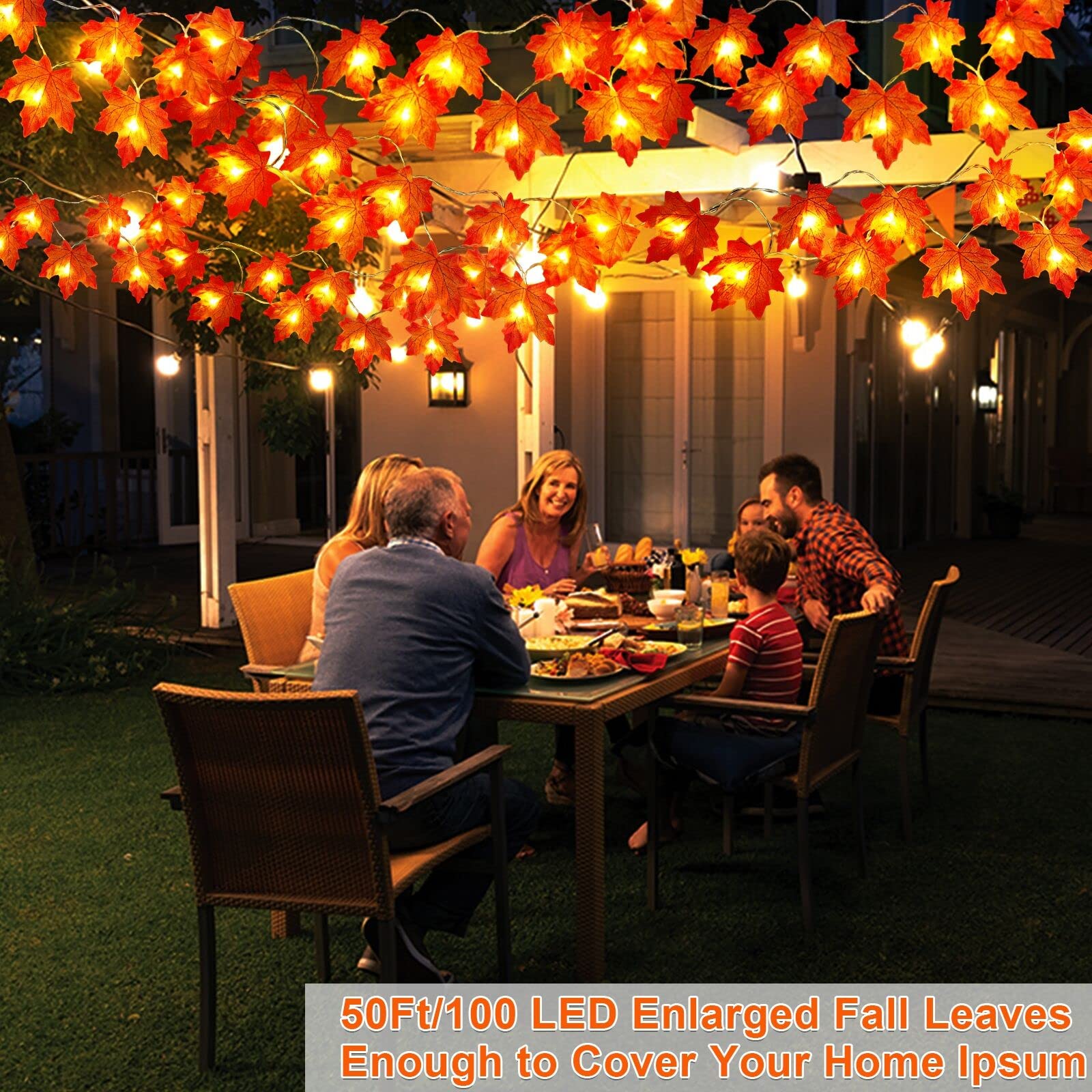 Translucent Fall Harvest String Lights Autumn String Lights