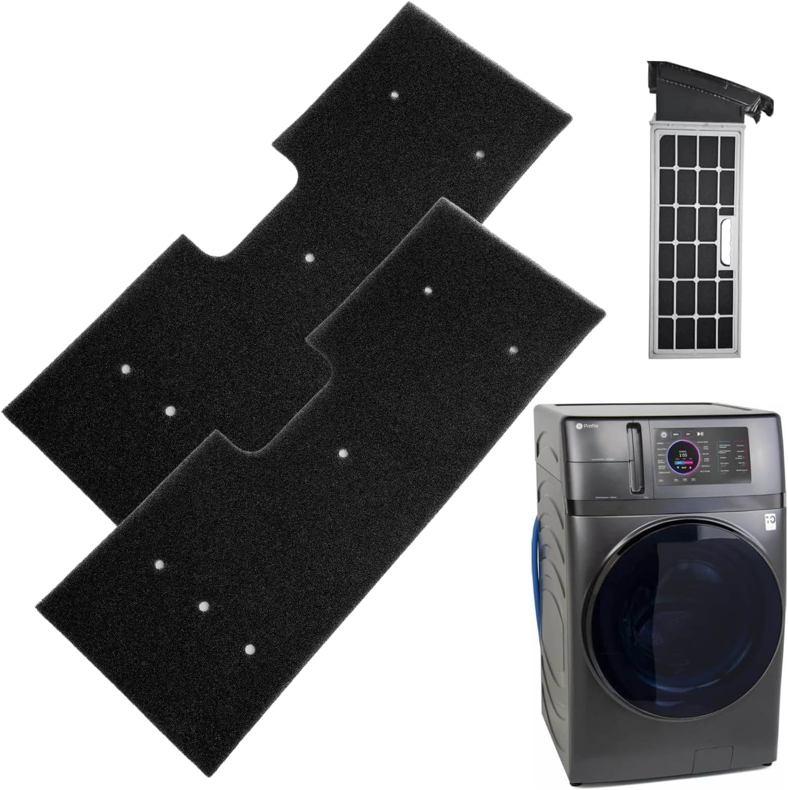 Amazon.com: WH01X35719 Lint Filter 4-Pack - for GE Profile Washer Dryer ...