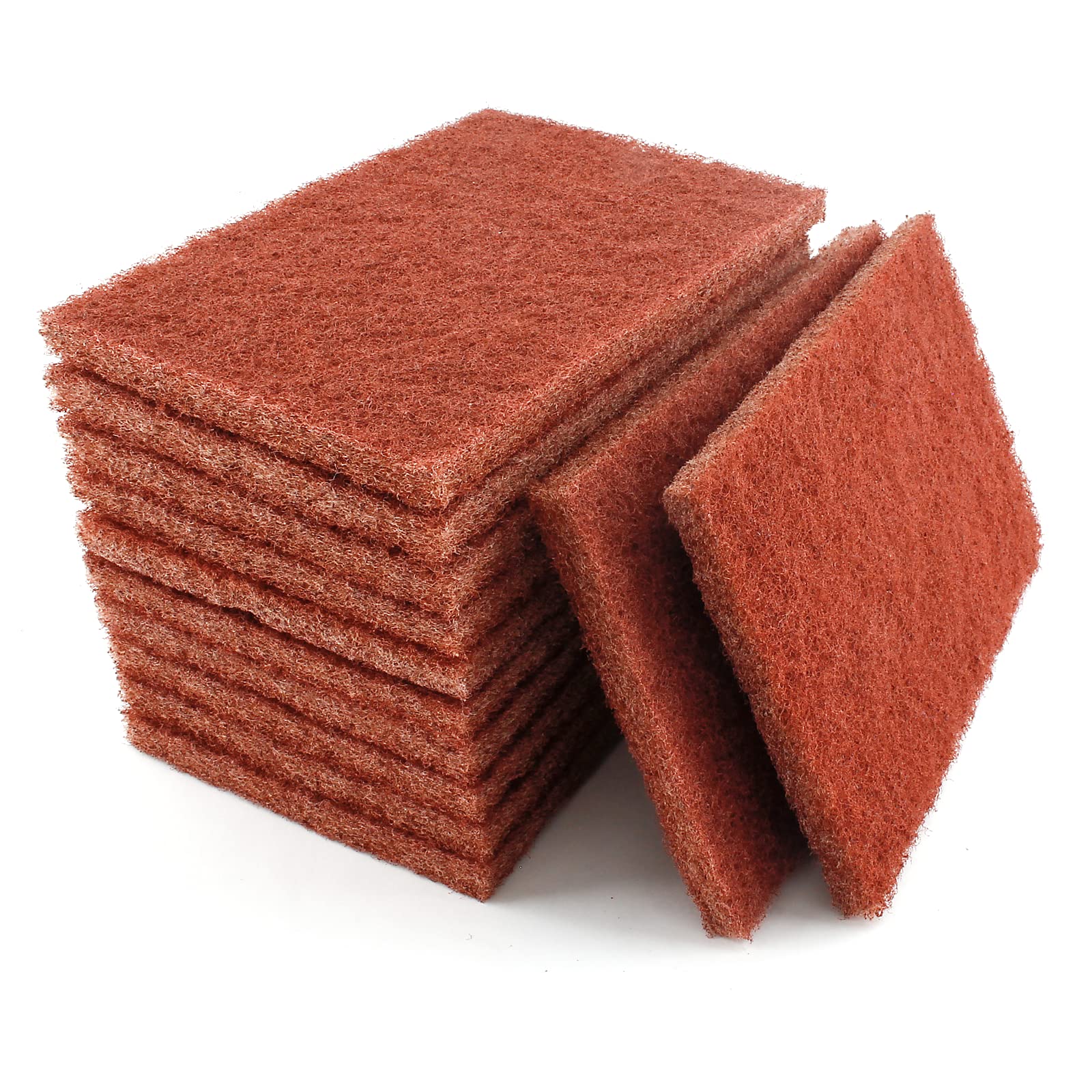 Amazon.com: HARSKIYER 12pcs Red Scouring Pads, Heavy Duty Scour Pads ...