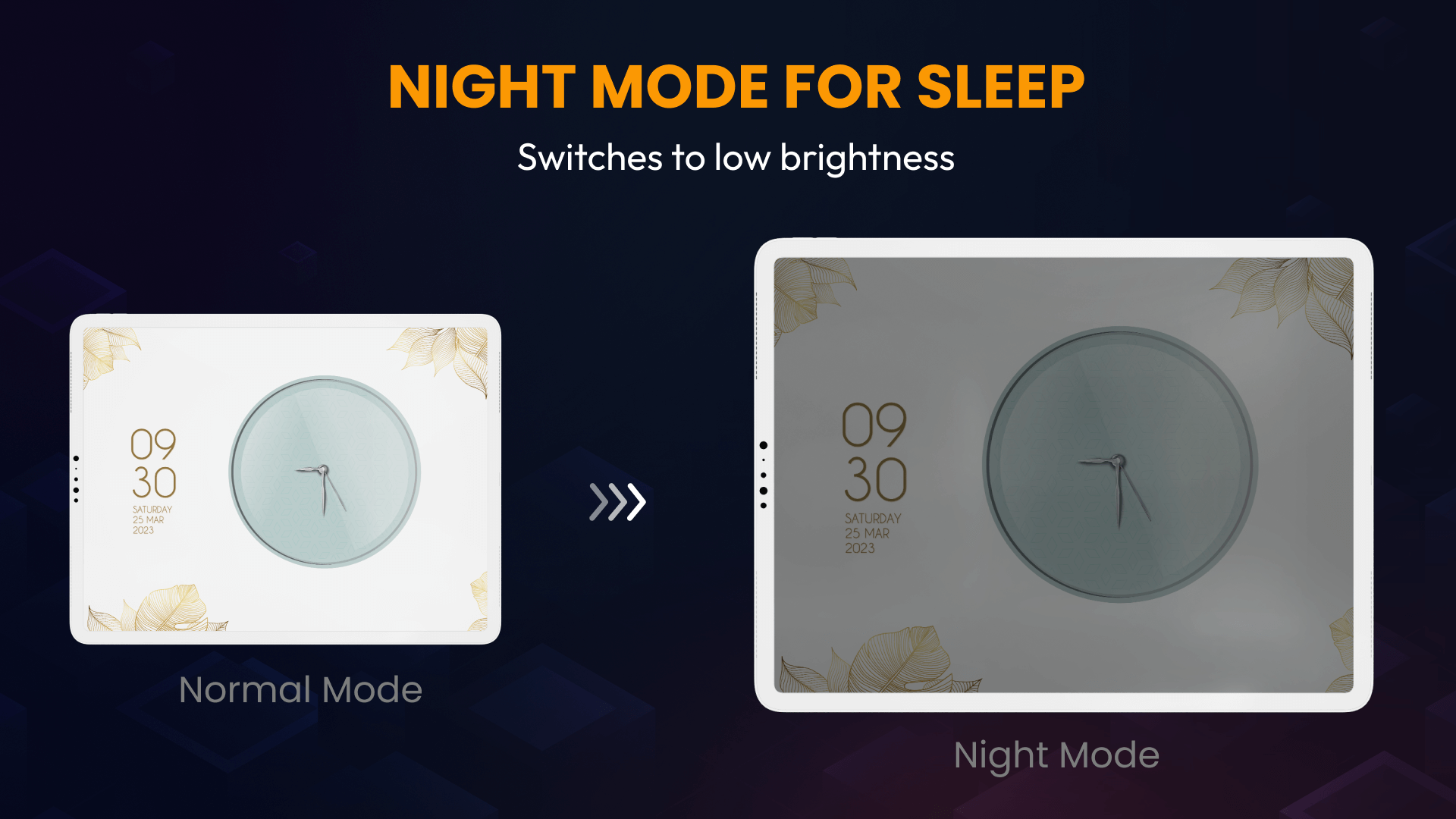 Alarm Clock with Beautiful Clock Face Screensaver - Peaceful Wallpaper ...