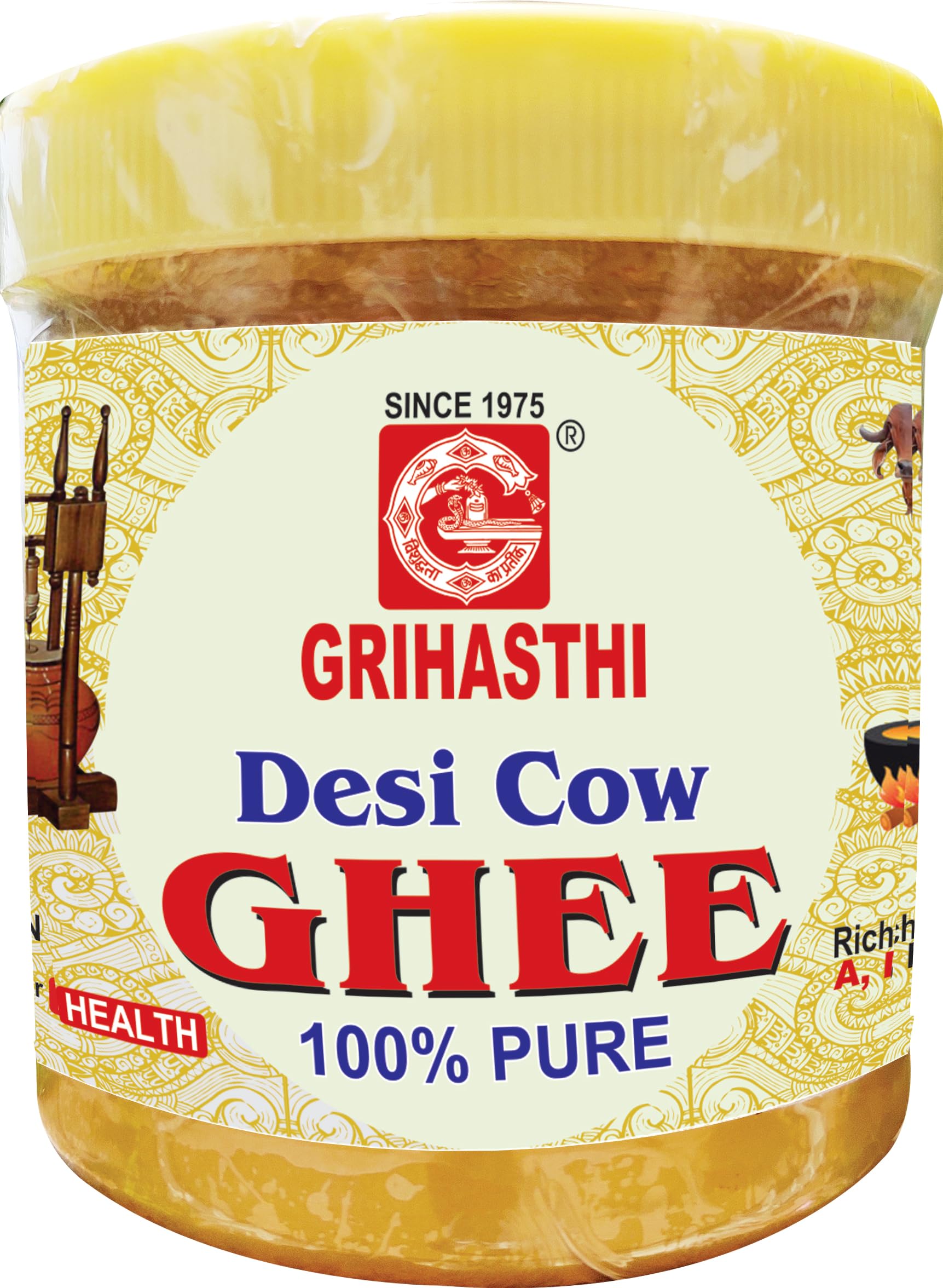 Grihasthi Desi Cow Ghee (100G) : Amazon.in: Grocery & Gourmet Foods