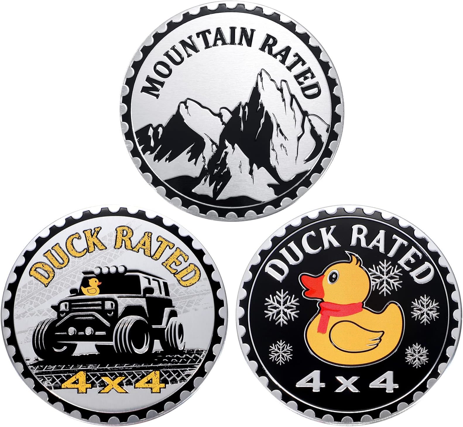 Amazon.com: 4x4 Mountain Cross Country Metal Car Sticker, Off Road ...
