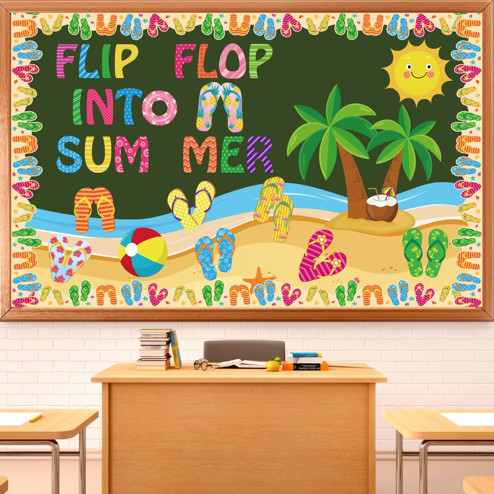 Snapklik.com : Pasimy Summer Bulletin Board Decorations Set Beach ...