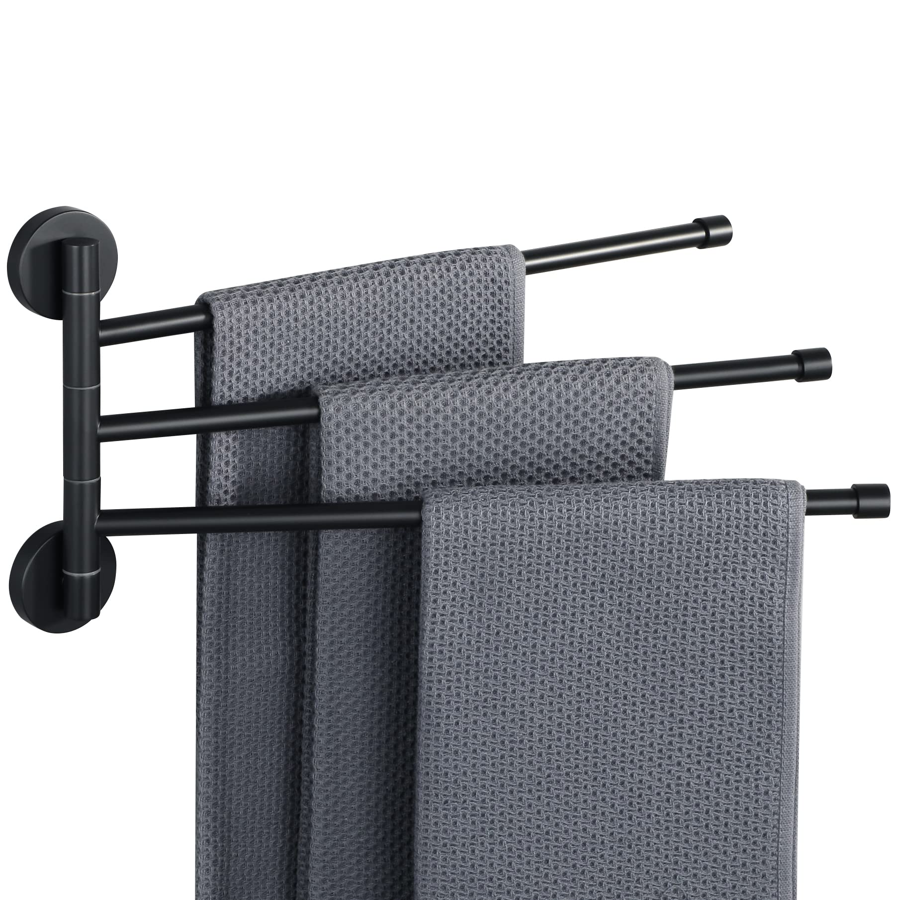 Snapklik.com : Swivel Towel Rack,Folding 3 Arms Hand Towel Bars Towel ...