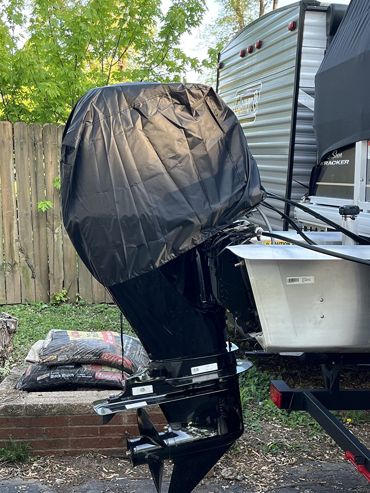 $4/mo - Finance FLYMEI Outboard Motor Cover, Heavy Duty Boat Engine ...