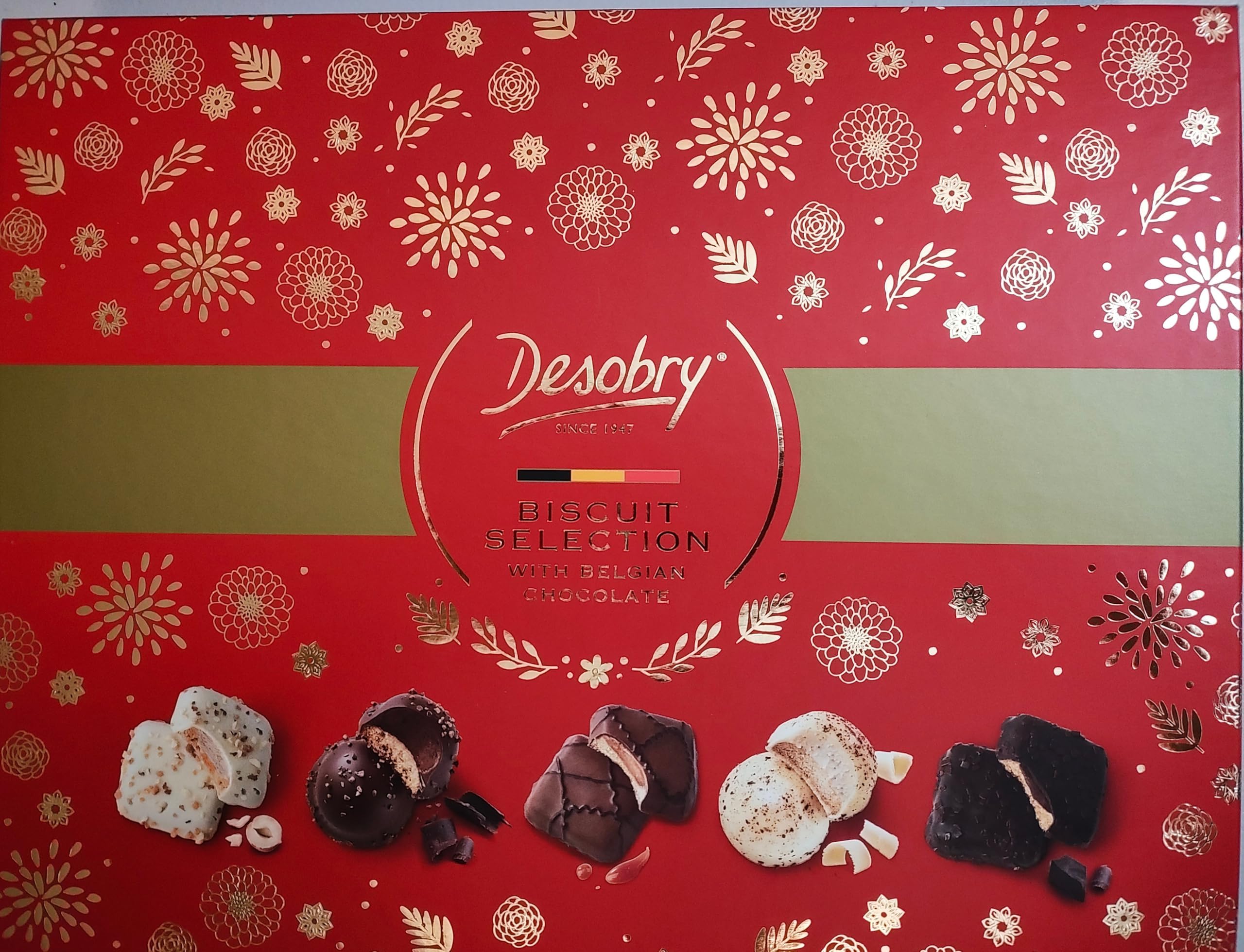 Amazon.com: Desobry Biscuit Selection with Belgian Chocolate 5 Varieties 17.28 oz : Grocery ...