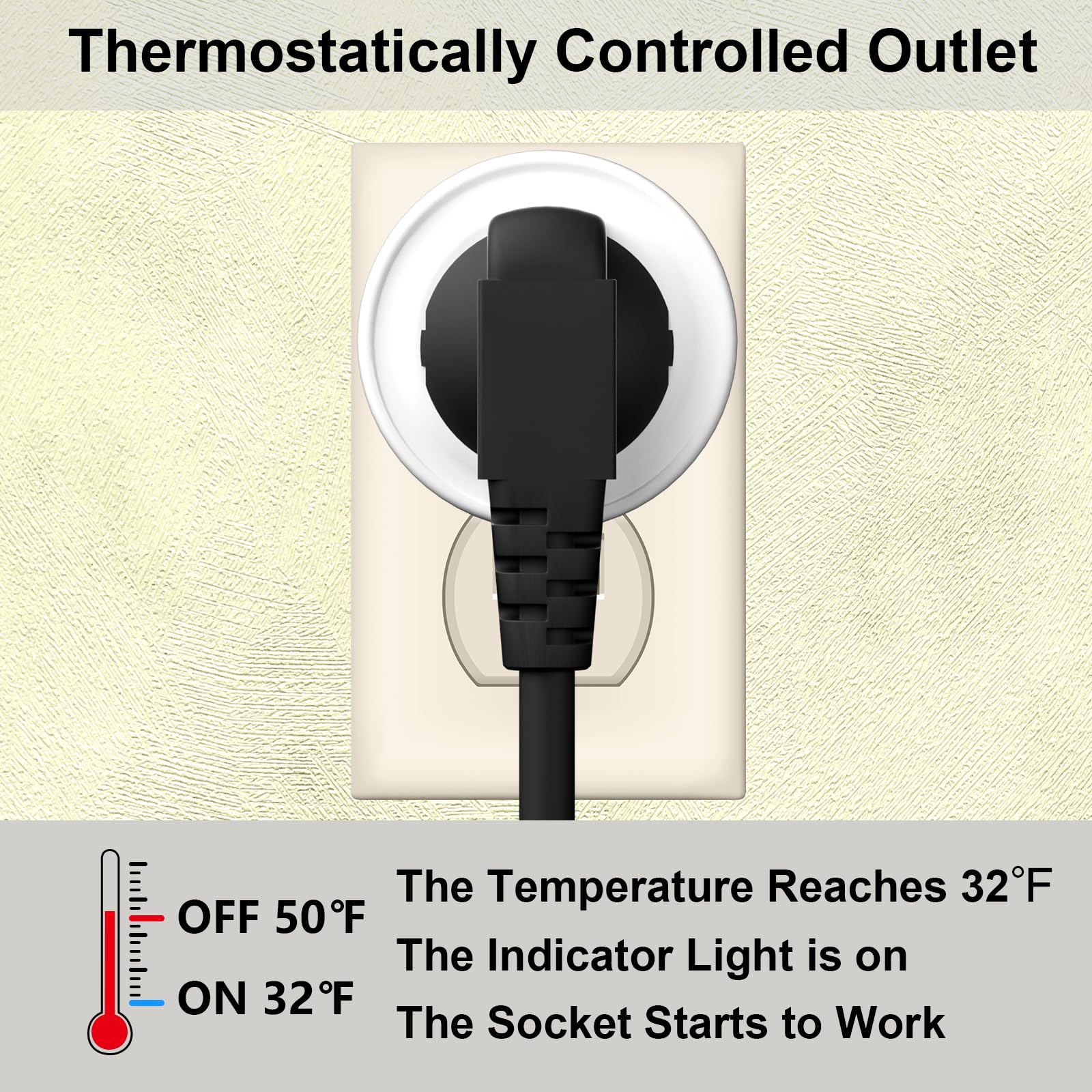 Snapklik.com : Zoblise Thermostatically Controlled Outlet: