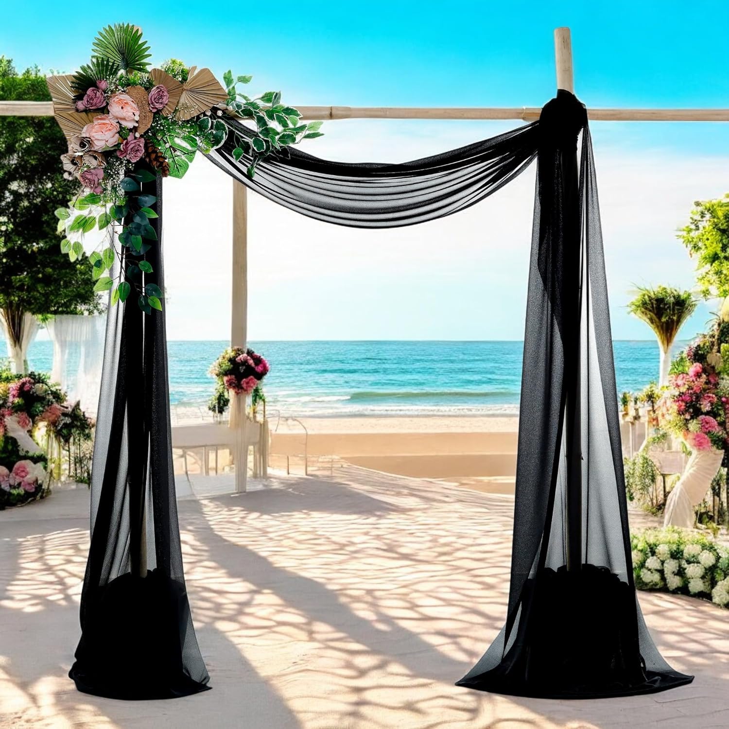 Amazon.com: MDS Pack of 1 Wedding Arch Drape Panel (30" Width x 20ft ...