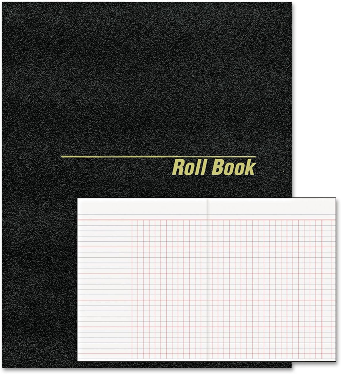 Amazon.com : National 43523 Roll Call Book 9-1/2 x 7-7/8 Black 48 Pages ...