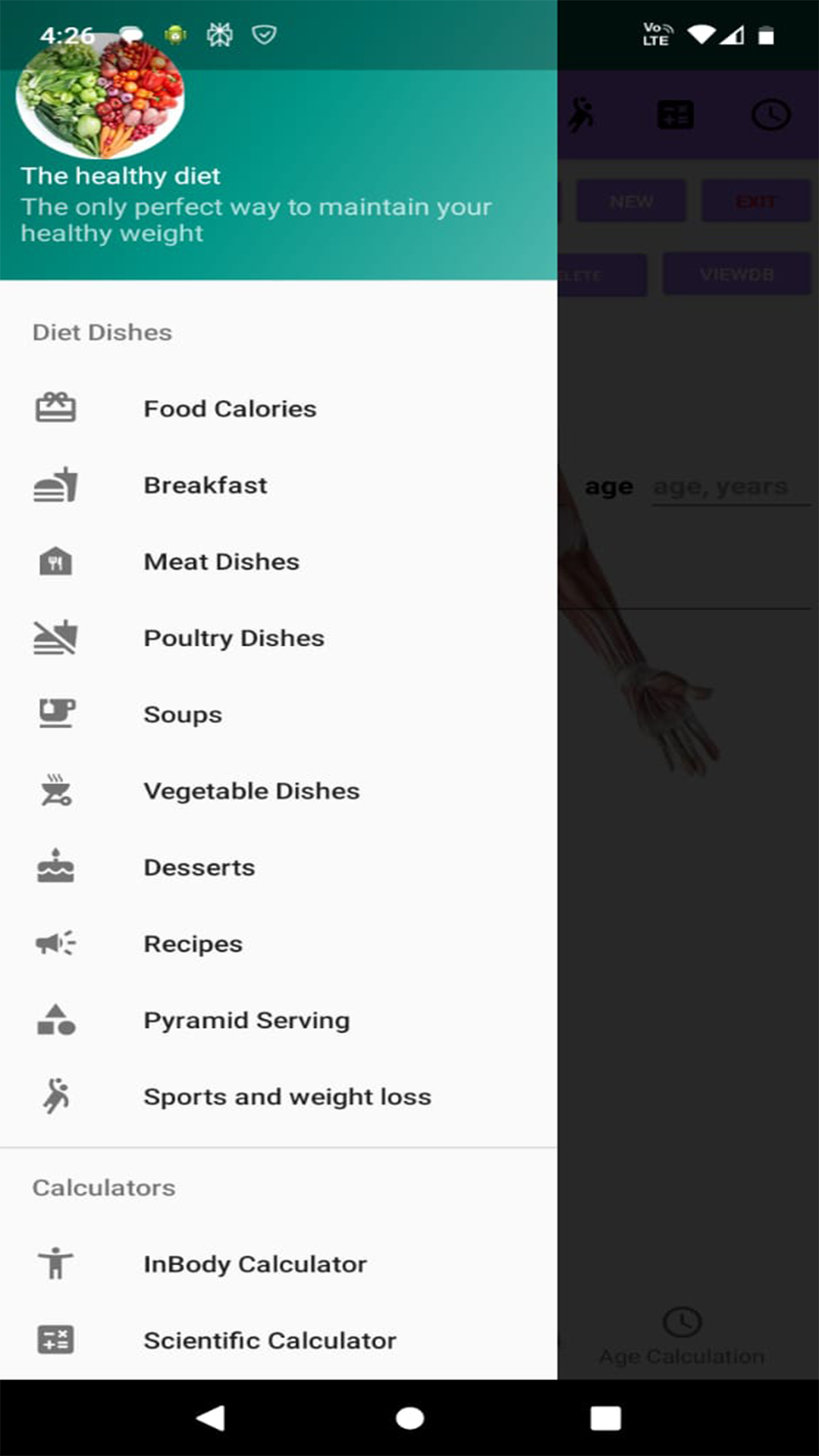 Nutrition facts (BMI) - App on Amazon Appstore