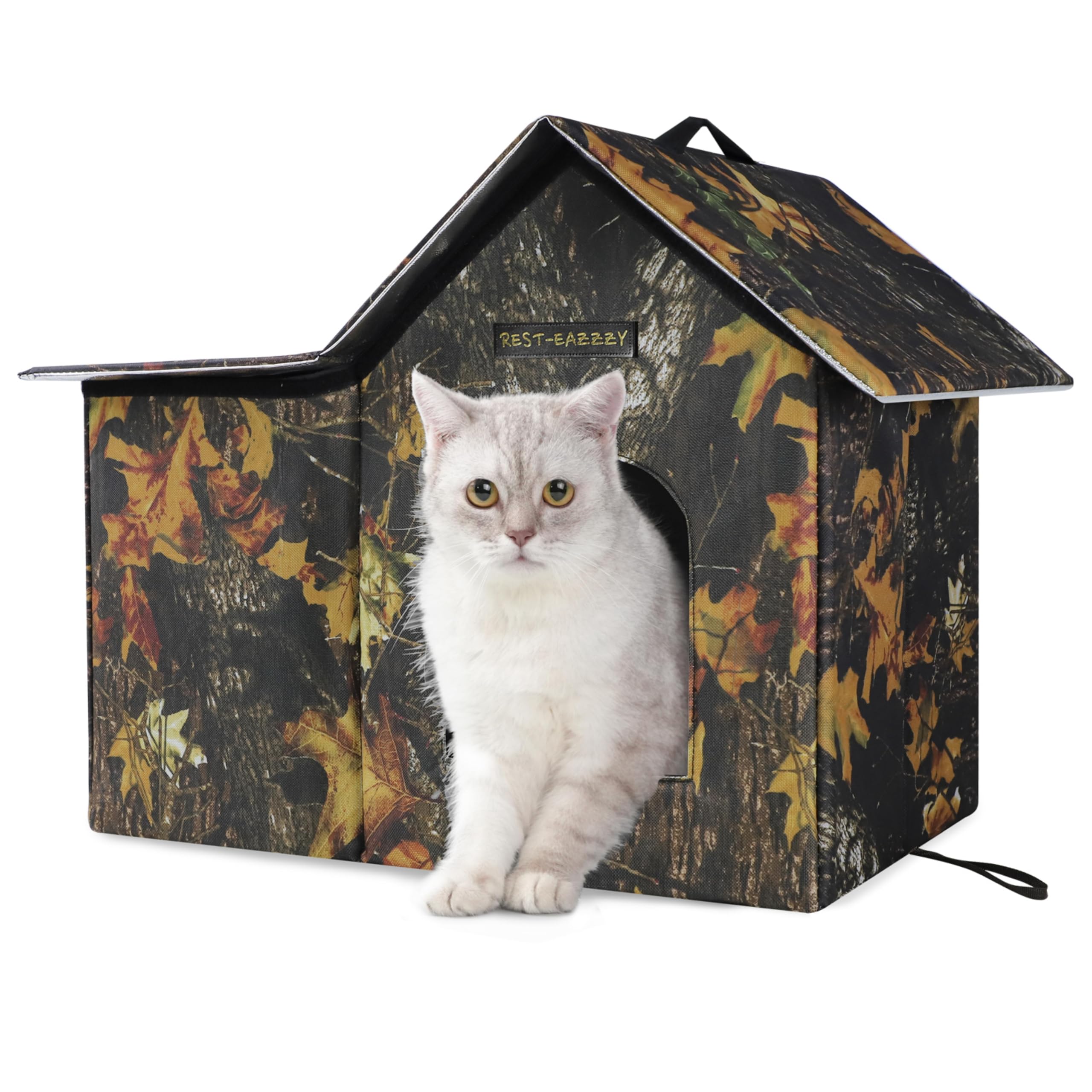 Easy Assemble Cat Shelter Outdoor Cat House – Weatherproof & Insulated ...