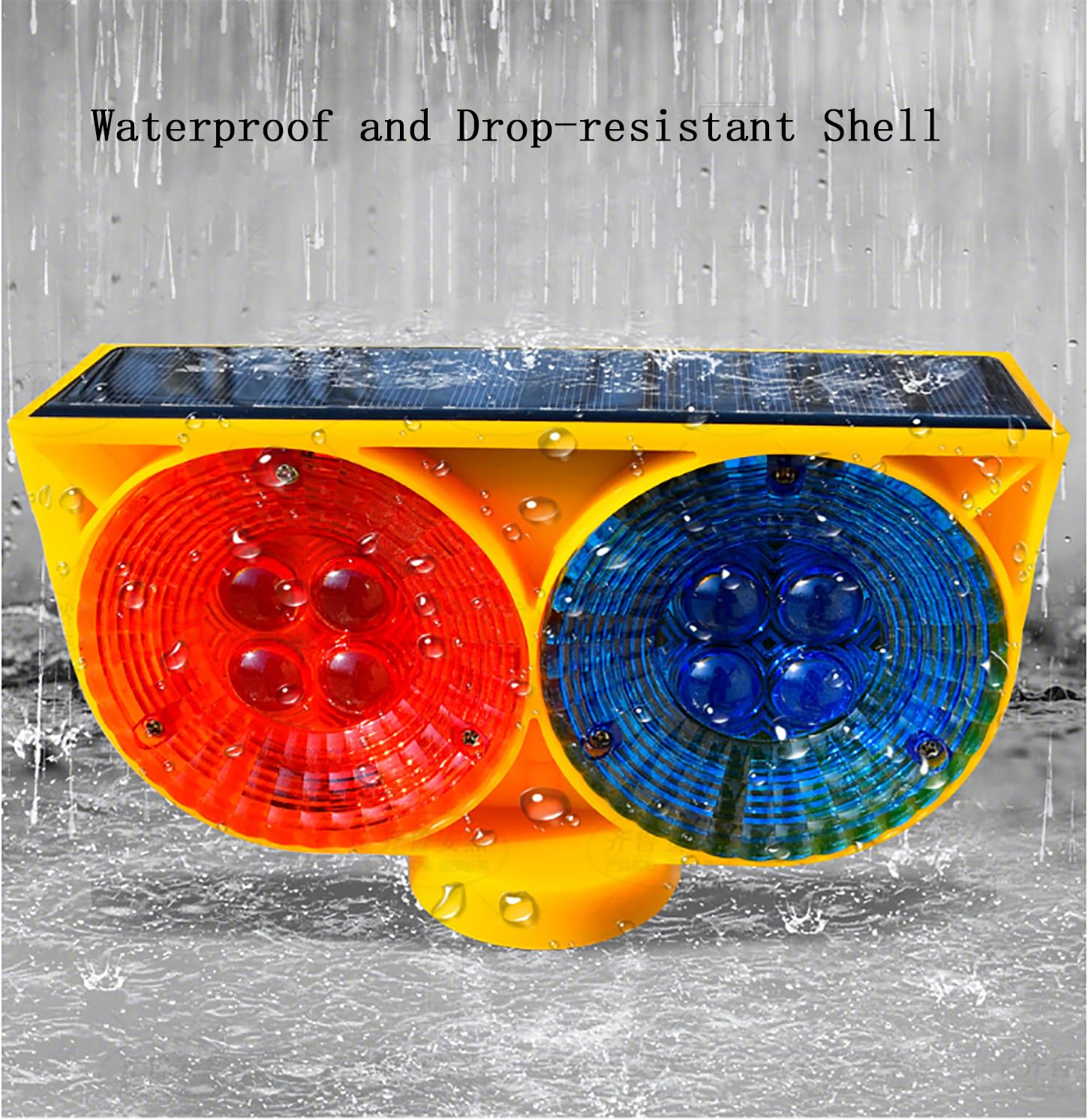 Snapklik.com : Solar Strobe Warning Light, Solar LED Construction Light ...