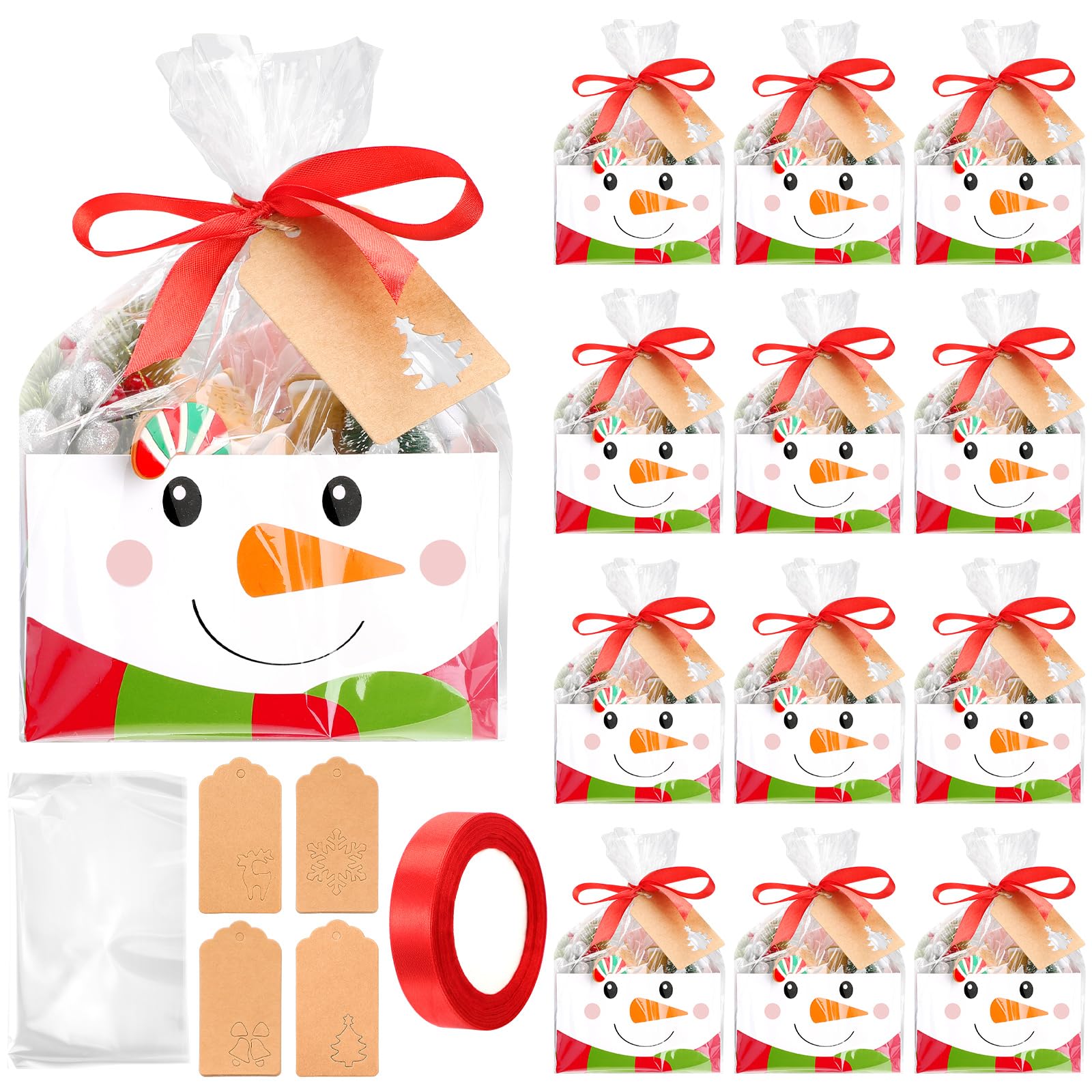 Amazon.com: Fuutreo 30 Pcs Santa Claus Suit Snowman Christmas Empty ...
