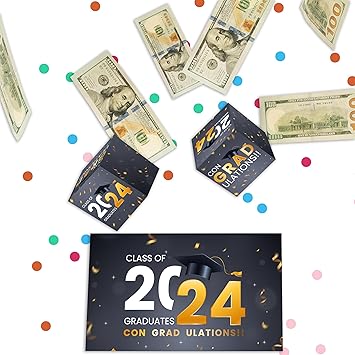 Amazon.com: Graduation Exploding Money Boxes Kit, Graduation Box ...
