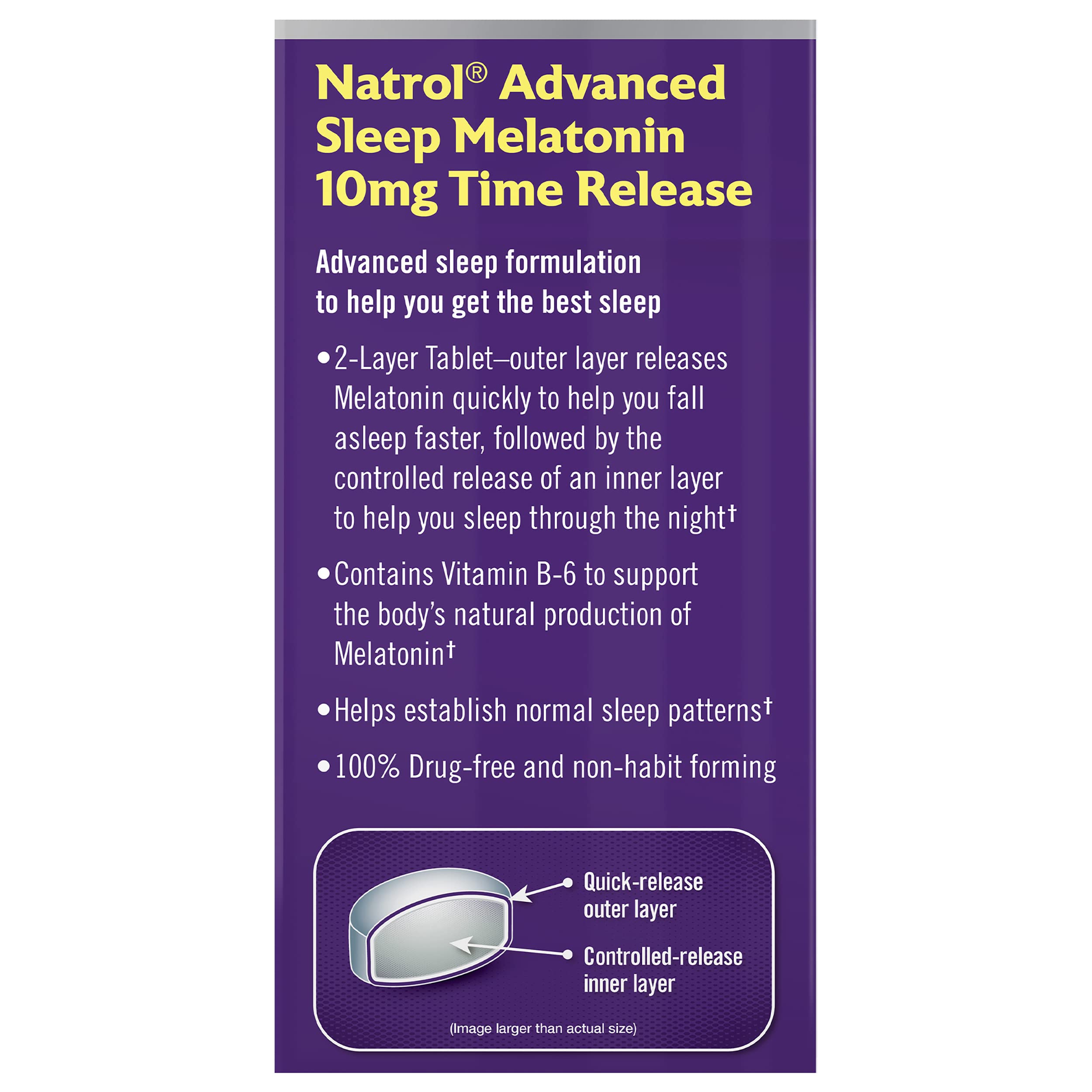Snapklik.com : Natrol Melatonin Advanced Sleep Tablets