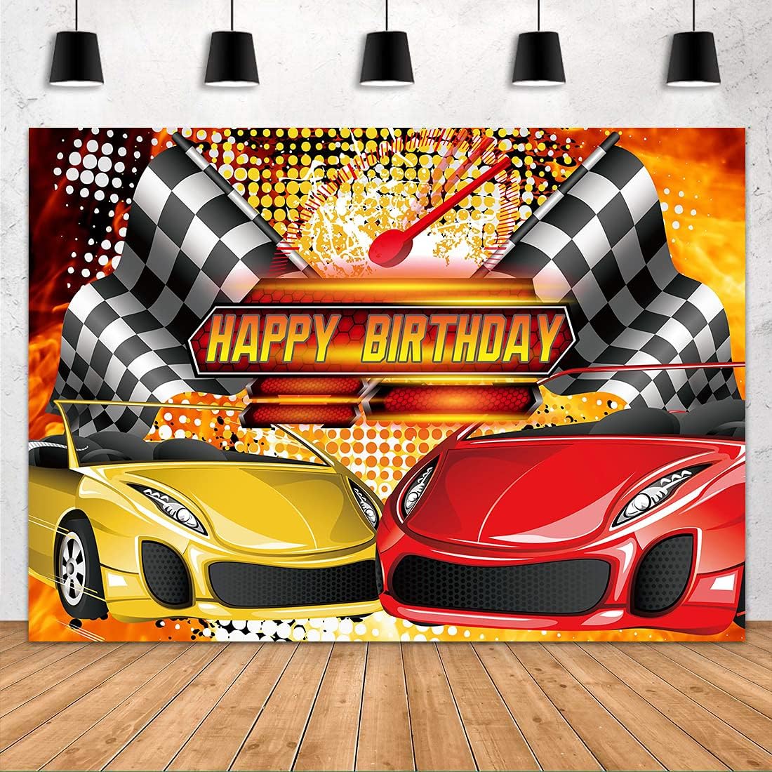 Amazon.com: Allenjoy Racing Drift Theme Party Backdrop Sports Car Night ...