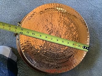 Amazon.com: Hammered Copper Jam Pan – Large Deep Maslin Pot with 2 ...