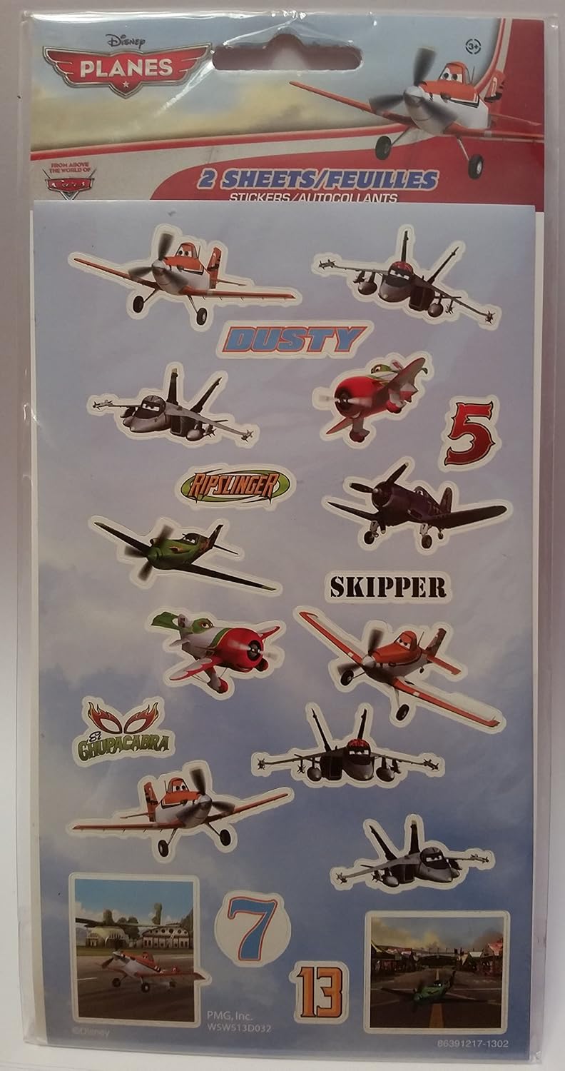 Amazon.com: Disney Planes Movie Stickers - 2 Sheets : Toys & Games