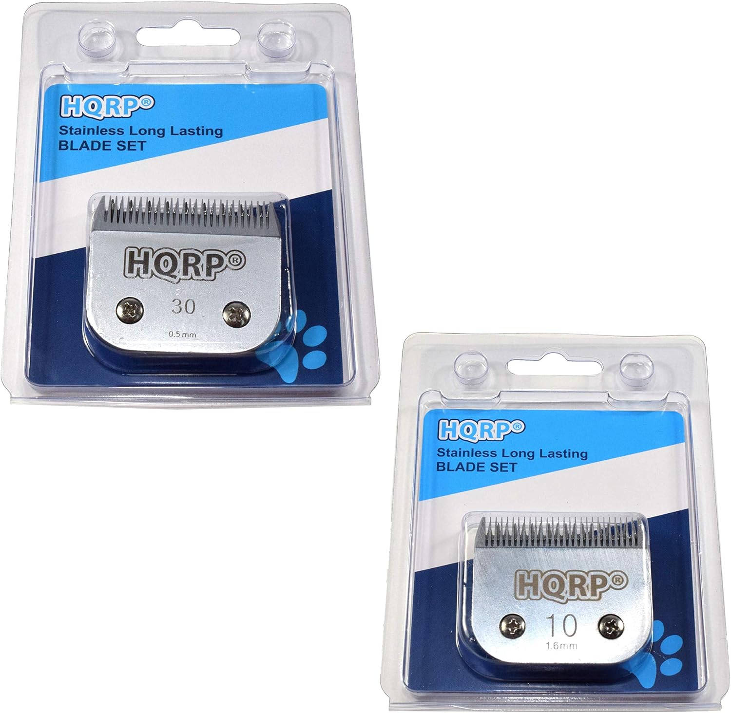 Amazon.com: HQRP Kit: Pet Clipper Blades - Size 10 + Size 30 - for ...