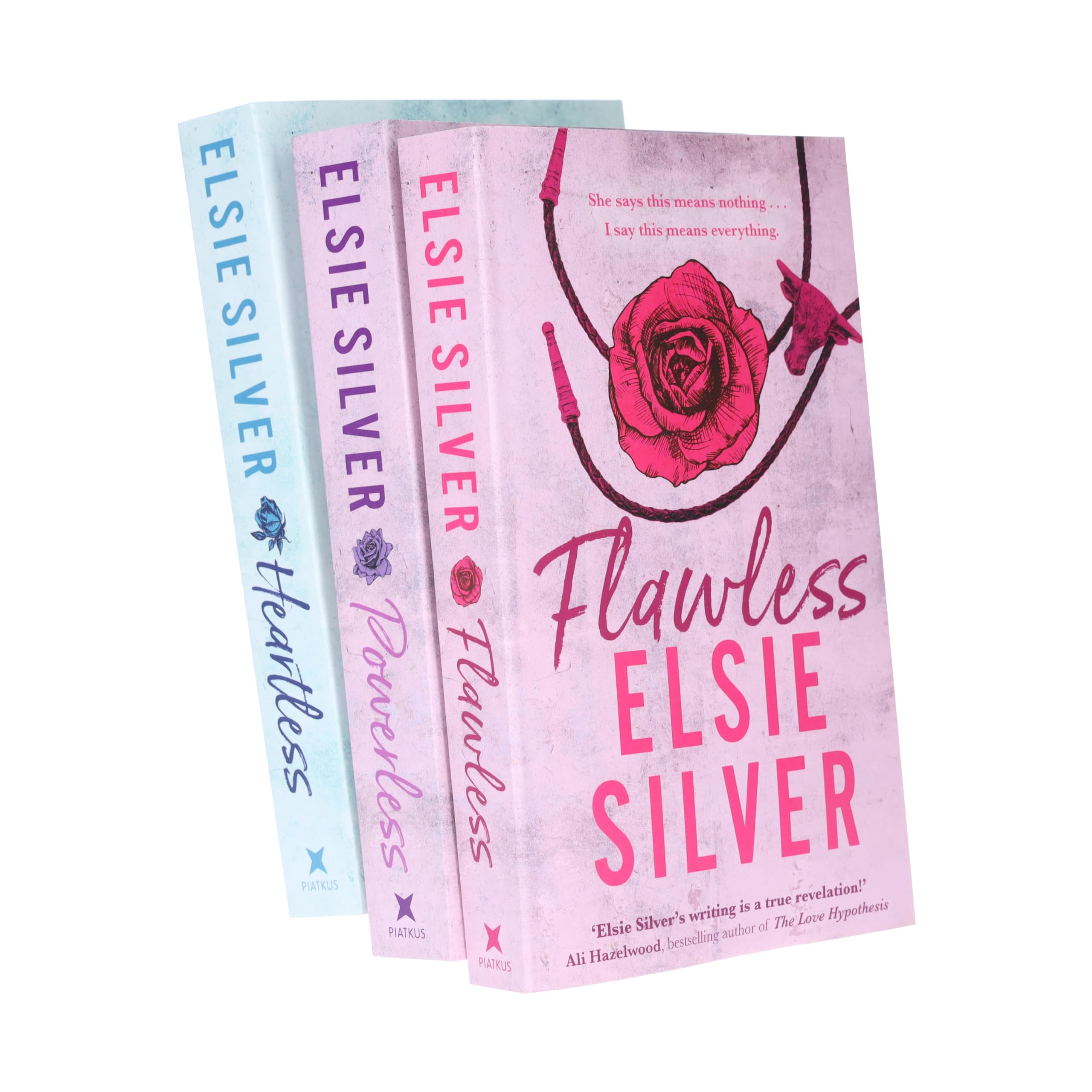 Elsie Silver Chestnut Springs Series 3 Books Collection Set (Heartless, Flawless, Powerless ...