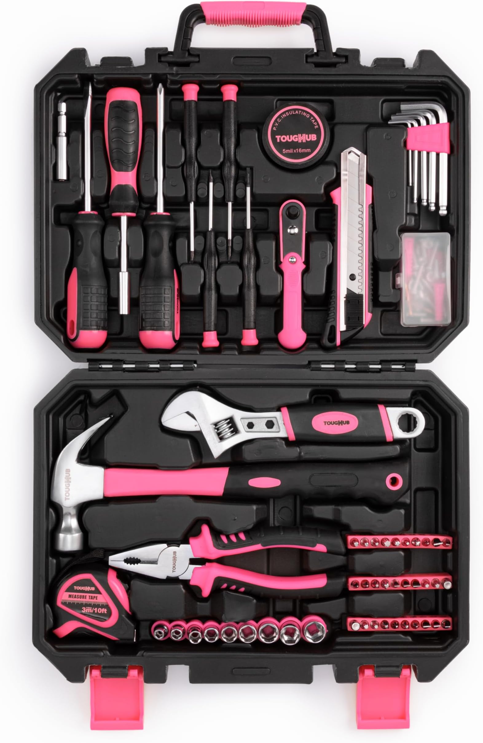 ToughHub 56 pcs Tool Kit – Complete Household Tool Set for Home Repairs ...