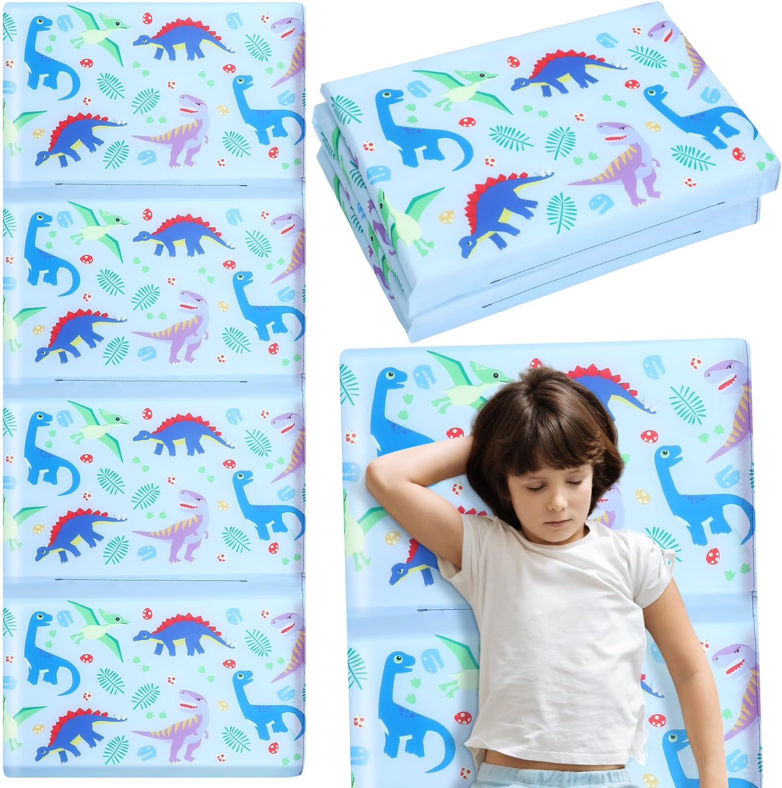 Amazon.com: Shellwei Toddler Vinyl Nap Mat 52 x 20 x 1'' Sleeping ...