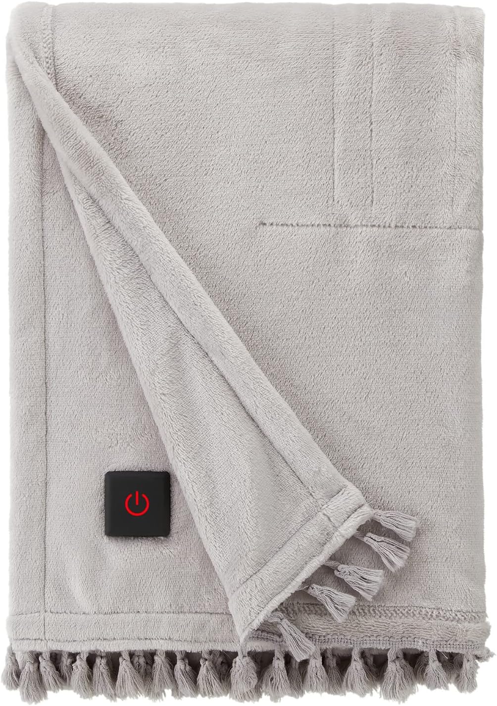 Amazon.com: Brookstone Home Decor - Soft Plush Electric Heated Throw ...