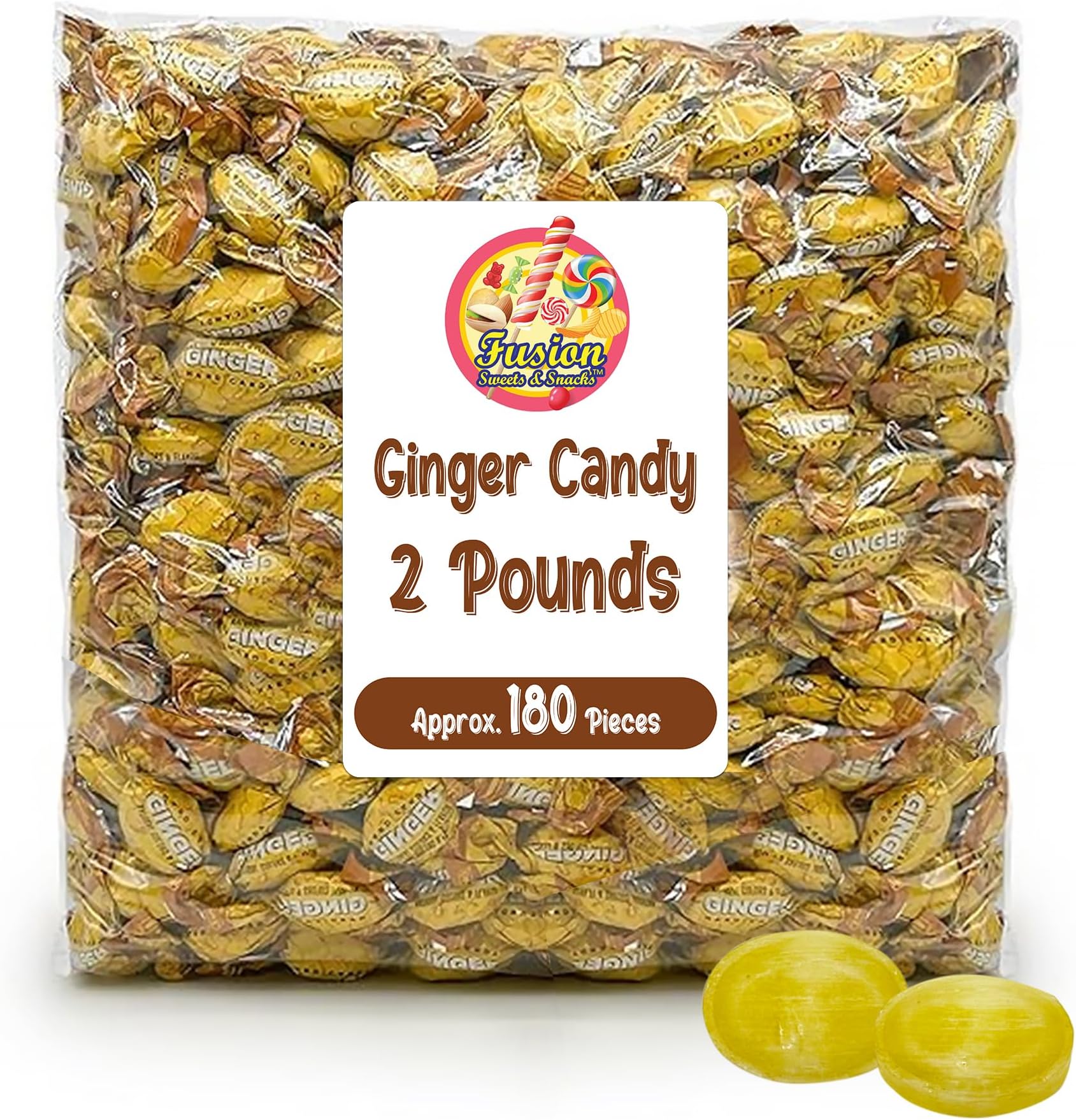 Amazon.com : Pure Ginger Hard Candies 3 bags : Grocery & Gourmet Food