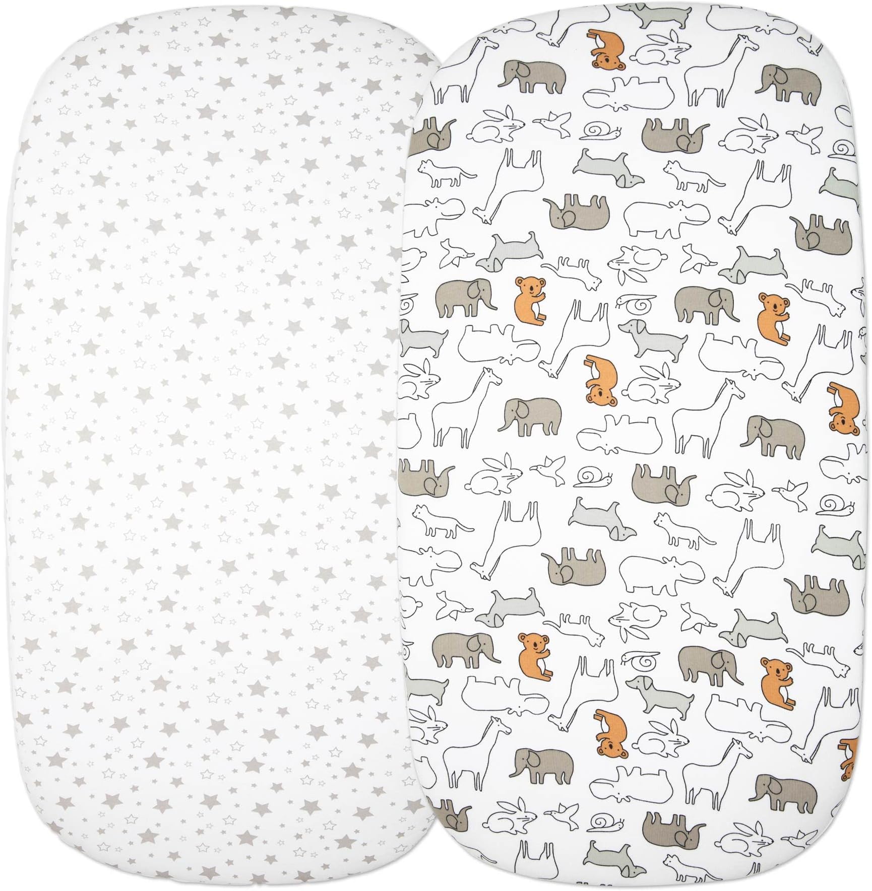 Amazon.com : Cloud Baby Bassinet Sheet 32"x16" (2 Pack) - 100% Organic ...