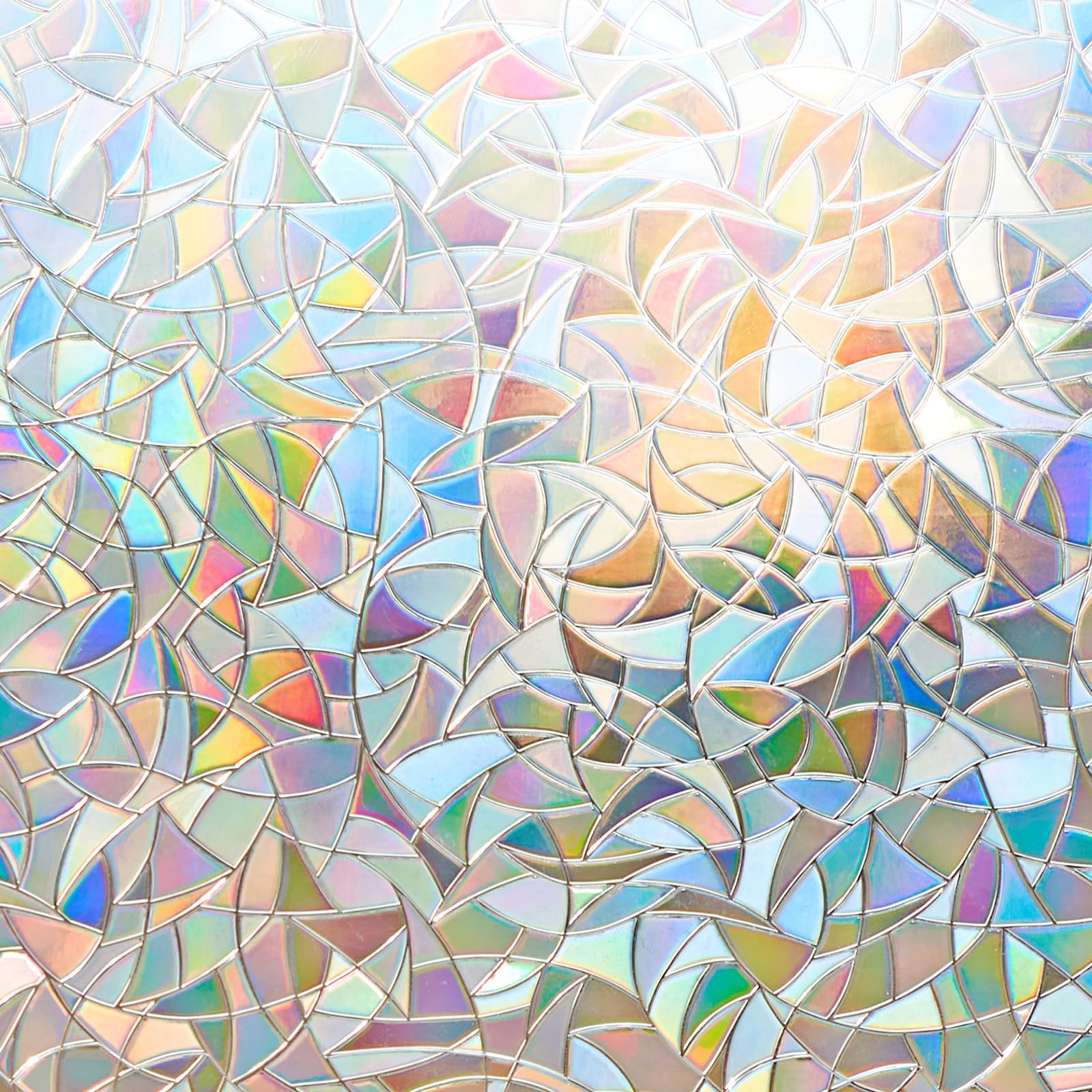 GJIE Stained Glass Window Film Privacy: Rainbow Window Frosted Film for ...