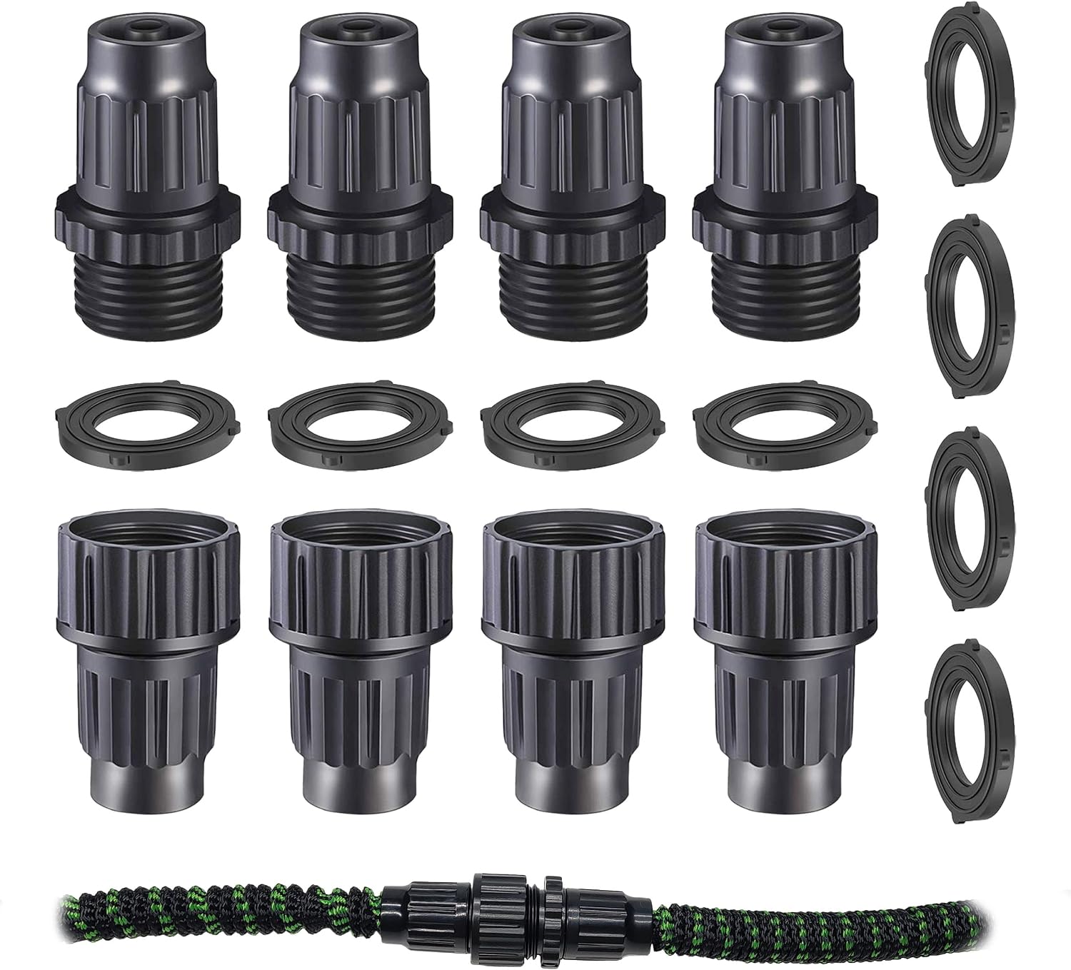 Amazon.com : ECODESEO Expandable Garden Hose Repair Kit, Male and ...