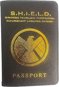 Amazon.com | Agents Superhero of Shield Design Passport Cover ID Holder ...
