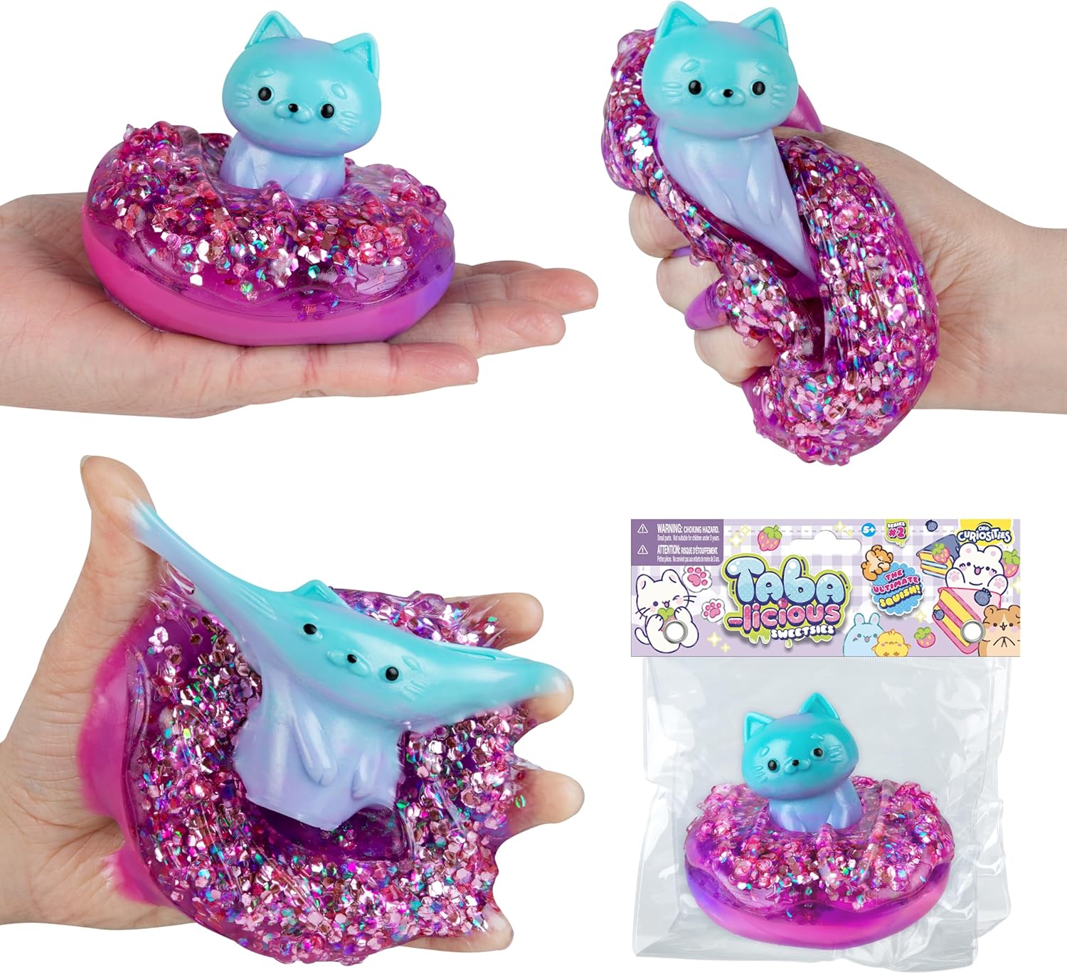 Amazon.com: ORB Tabalicious Sweetsies Big TABA Squishy Cat Donut ...